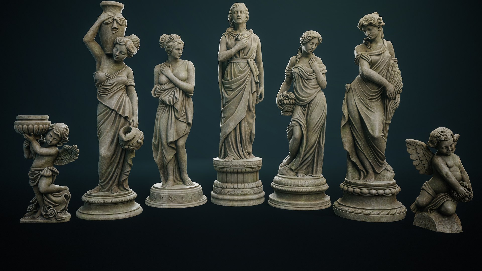 Modular Garden Decor Collections 3D Model - TurboSquid 2519104