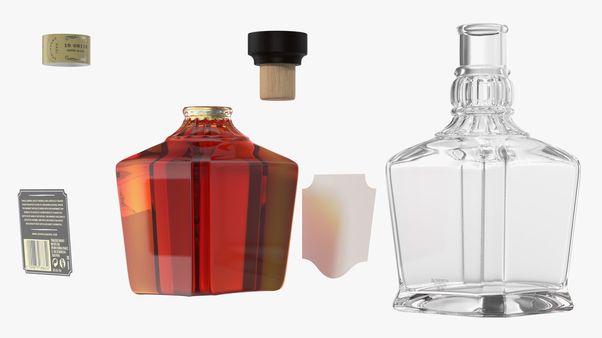 Jack Daniels Single Barrel Select 3D - TurboSquid 2051615