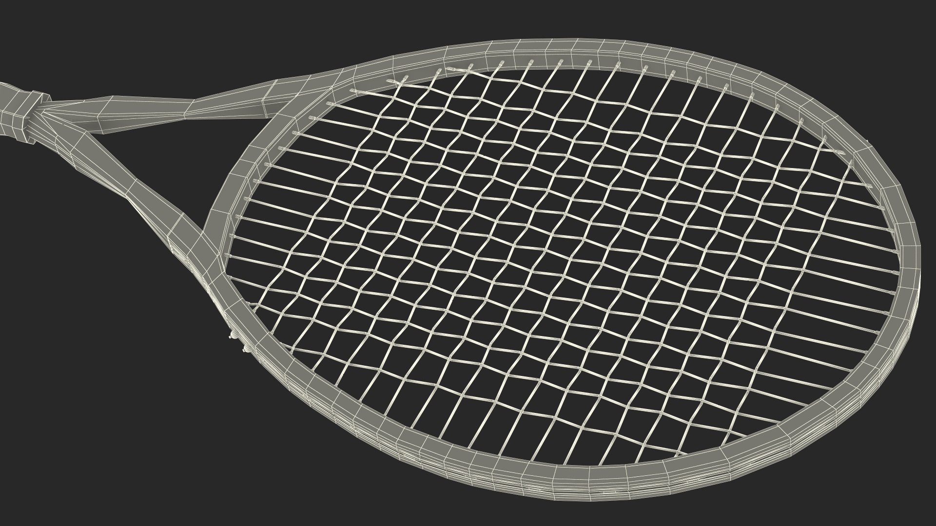 3D Tennis Racket Red model - TurboSquid 2145955