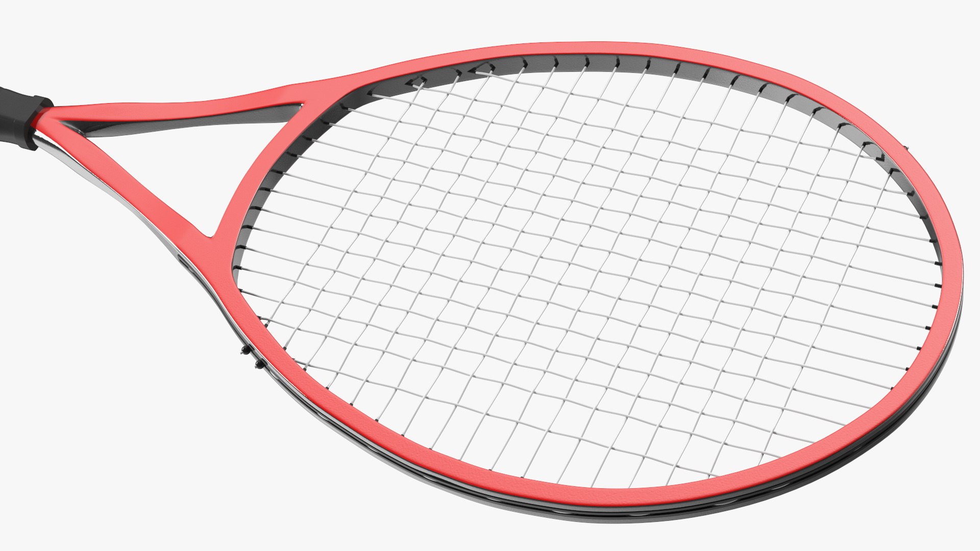 3D Tennis Racket Red model - TurboSquid 2145955