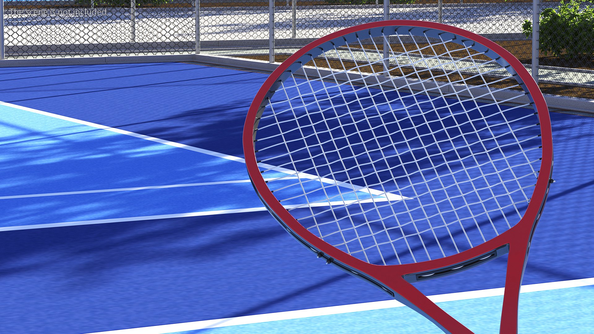 3D Tennis Racket Red model - TurboSquid 2145955