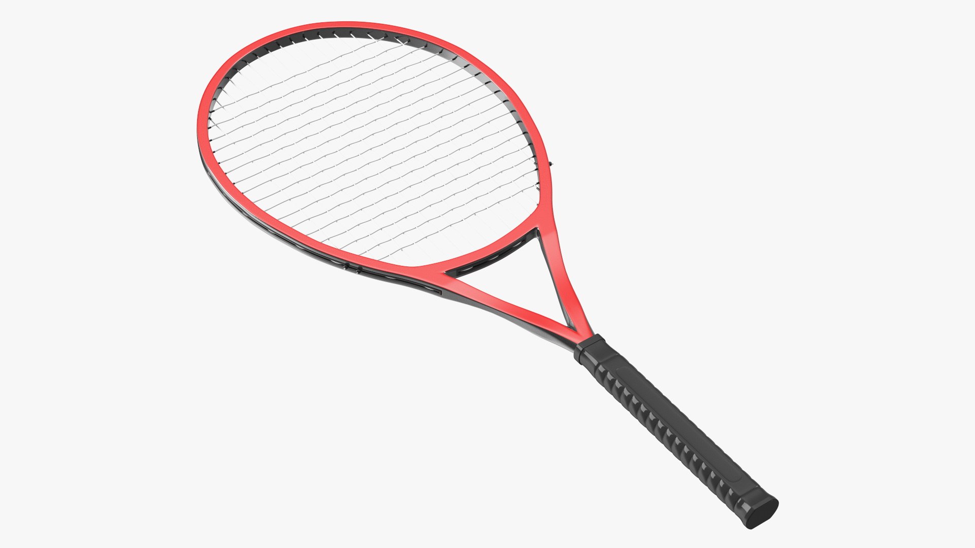 3D Tennis Racket Red model - TurboSquid 2145955