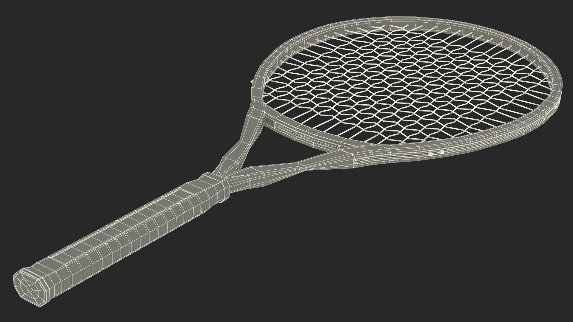 3D Tennis Racket Red model - TurboSquid 2145955