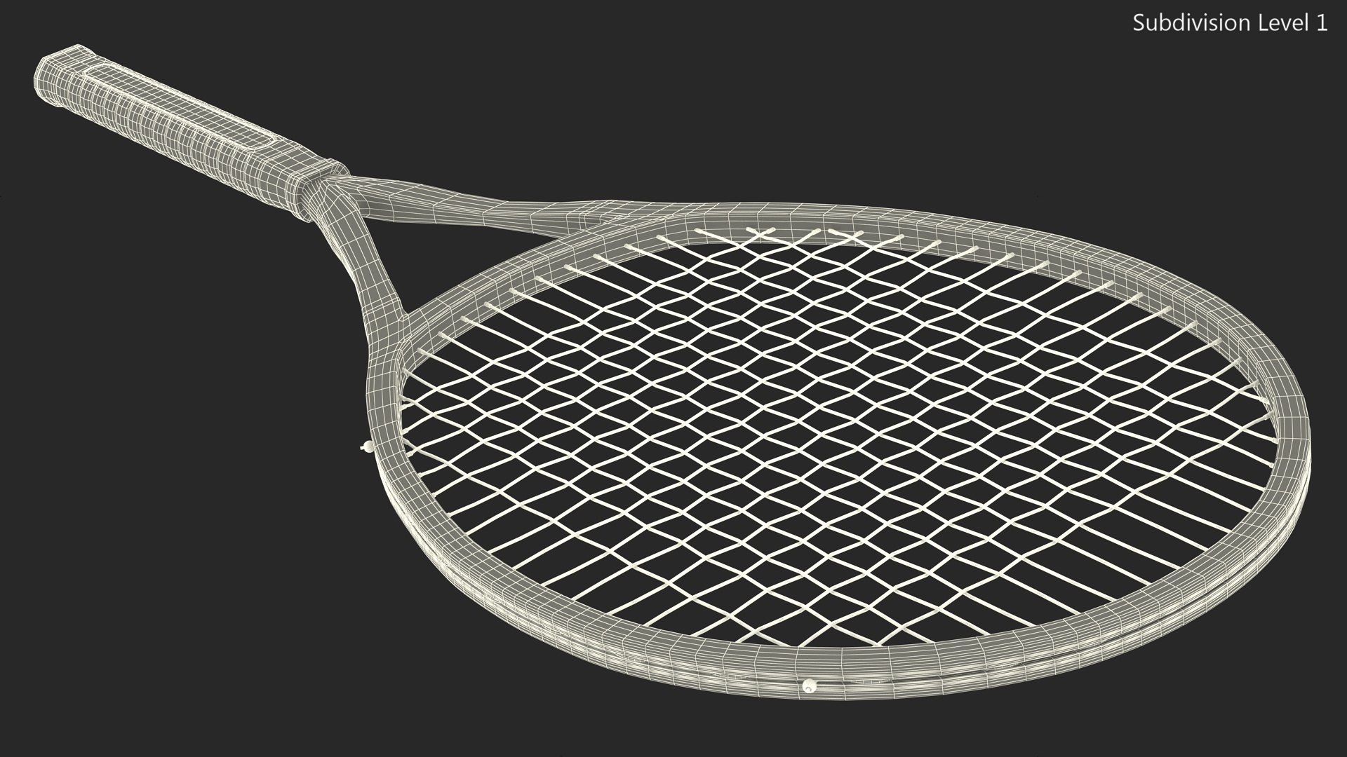 3D Tennis Racket Red model - TurboSquid 2145955