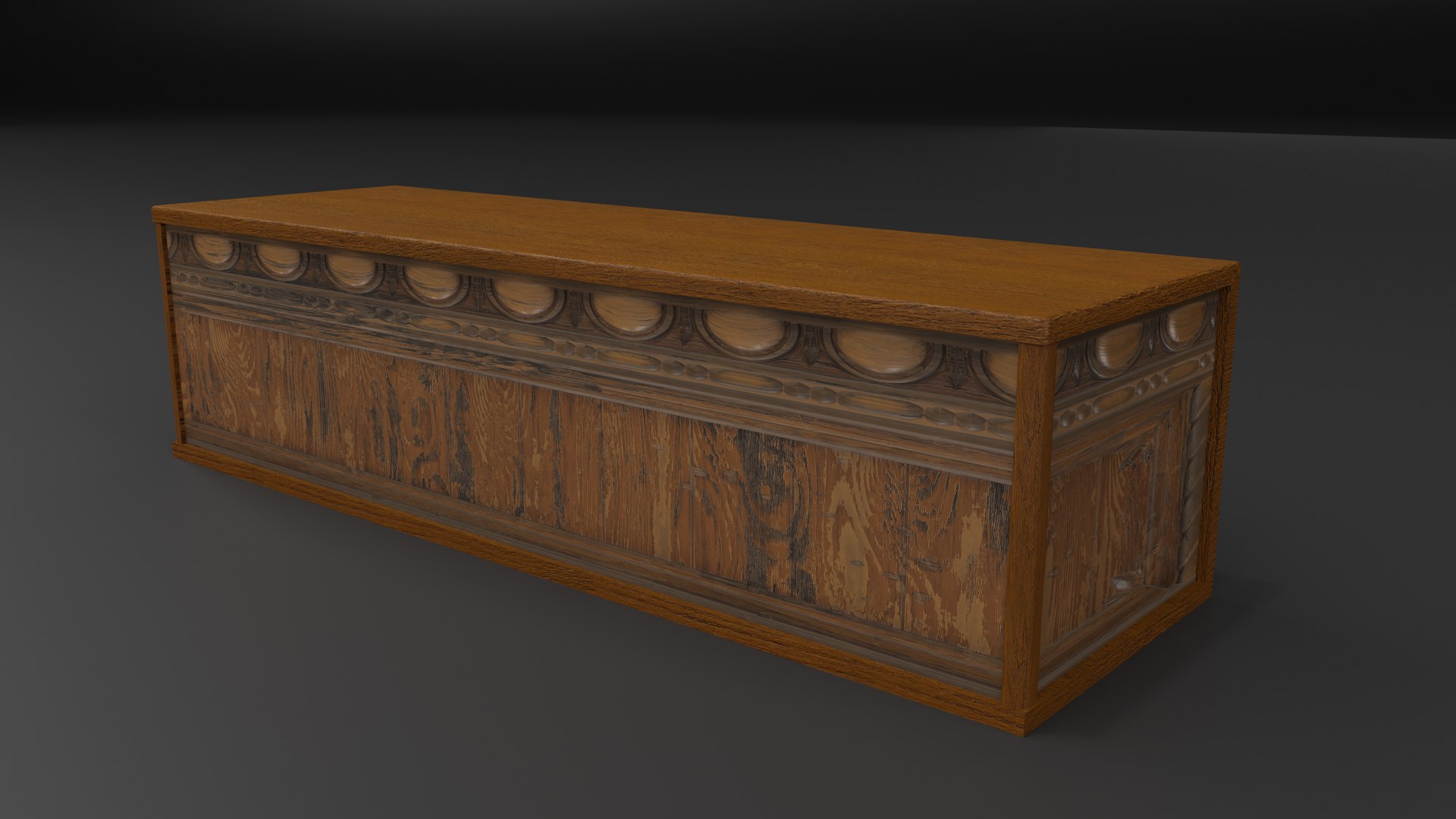 Free Wood Desk 3D Model - TurboSquid 2210766