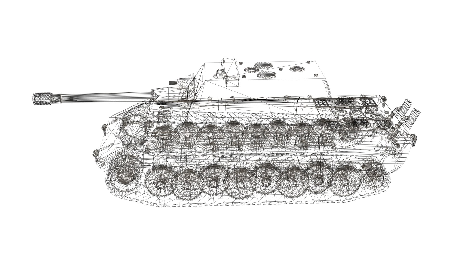 WWII Germany E 100 Heavy Tank - High Poly 3D - TurboSquid 2216541