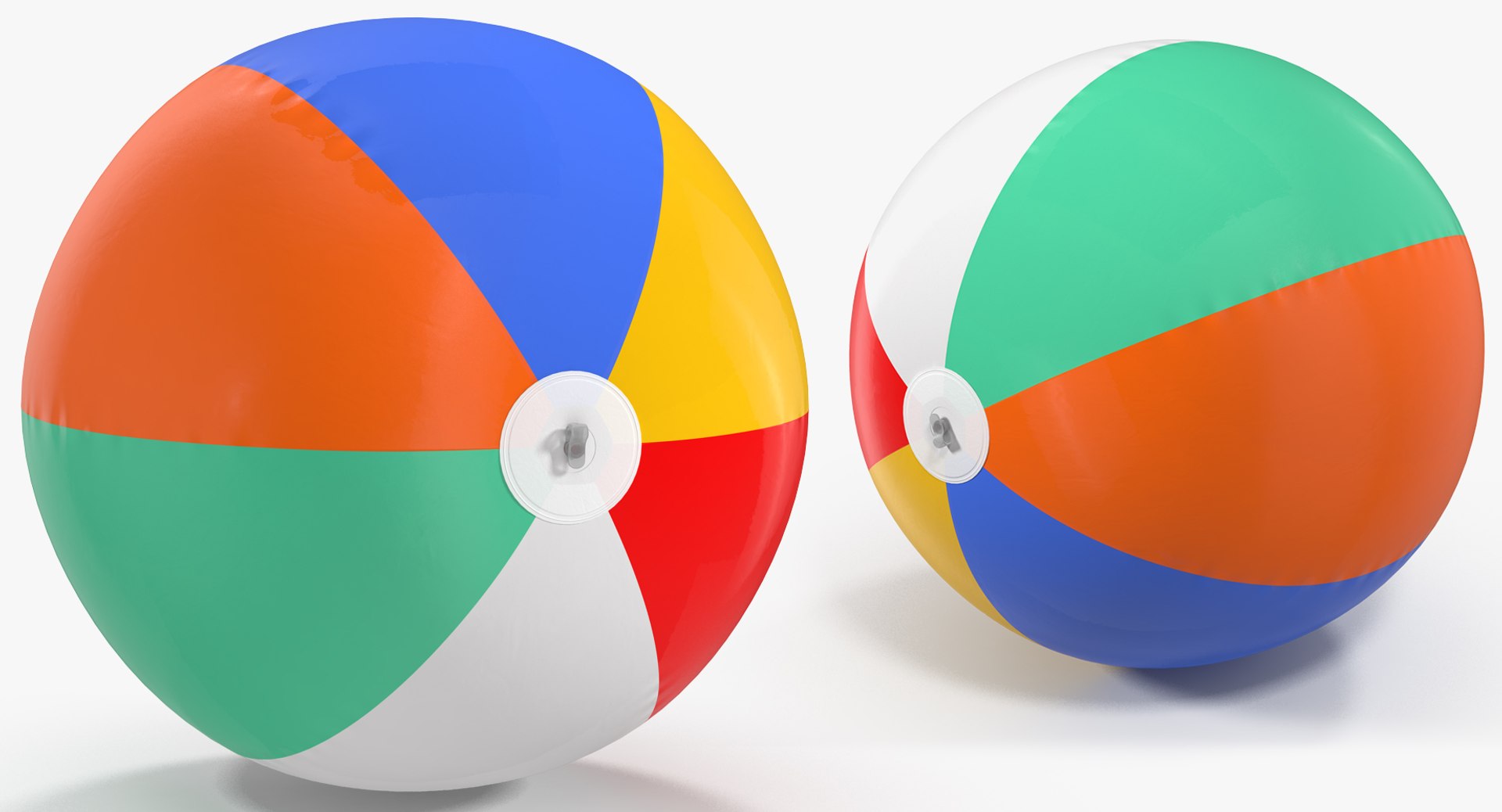 3D Inflatable Rainbow Color Beach Ball - TurboSquid 1220515