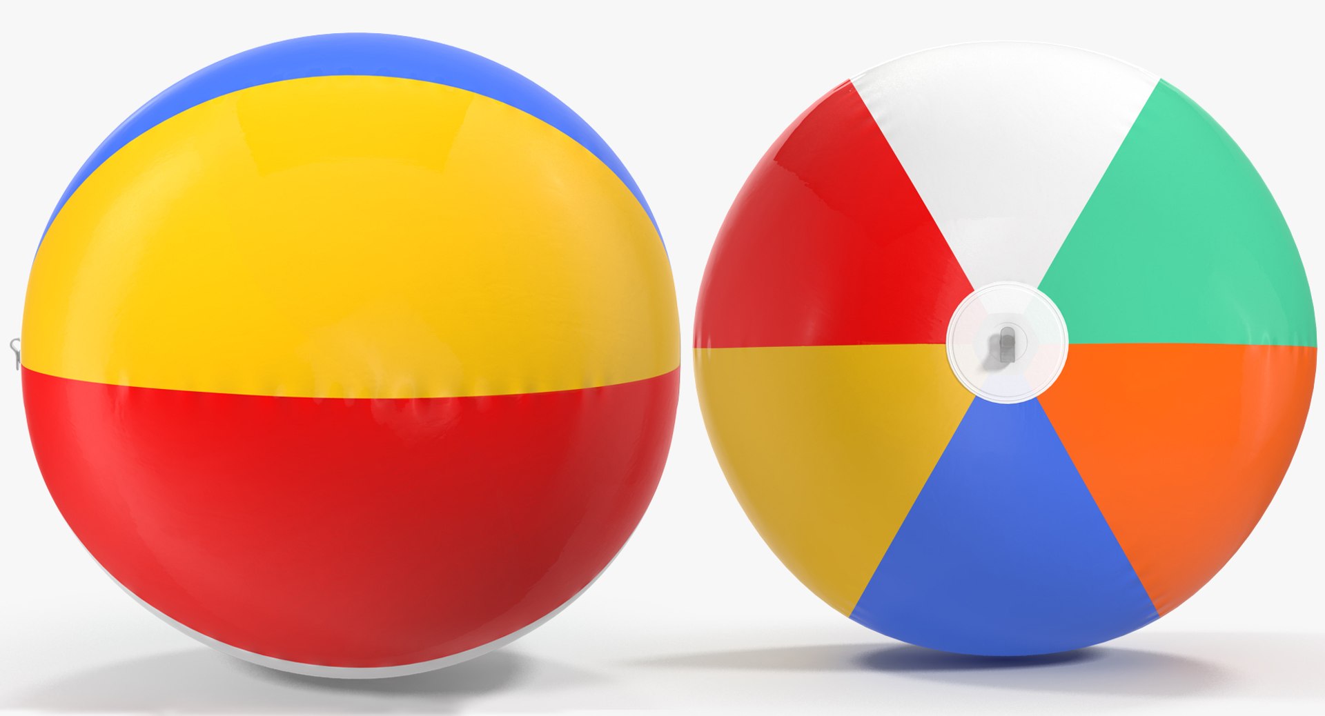 3D Inflatable Rainbow Color Beach Ball - TurboSquid 1220515