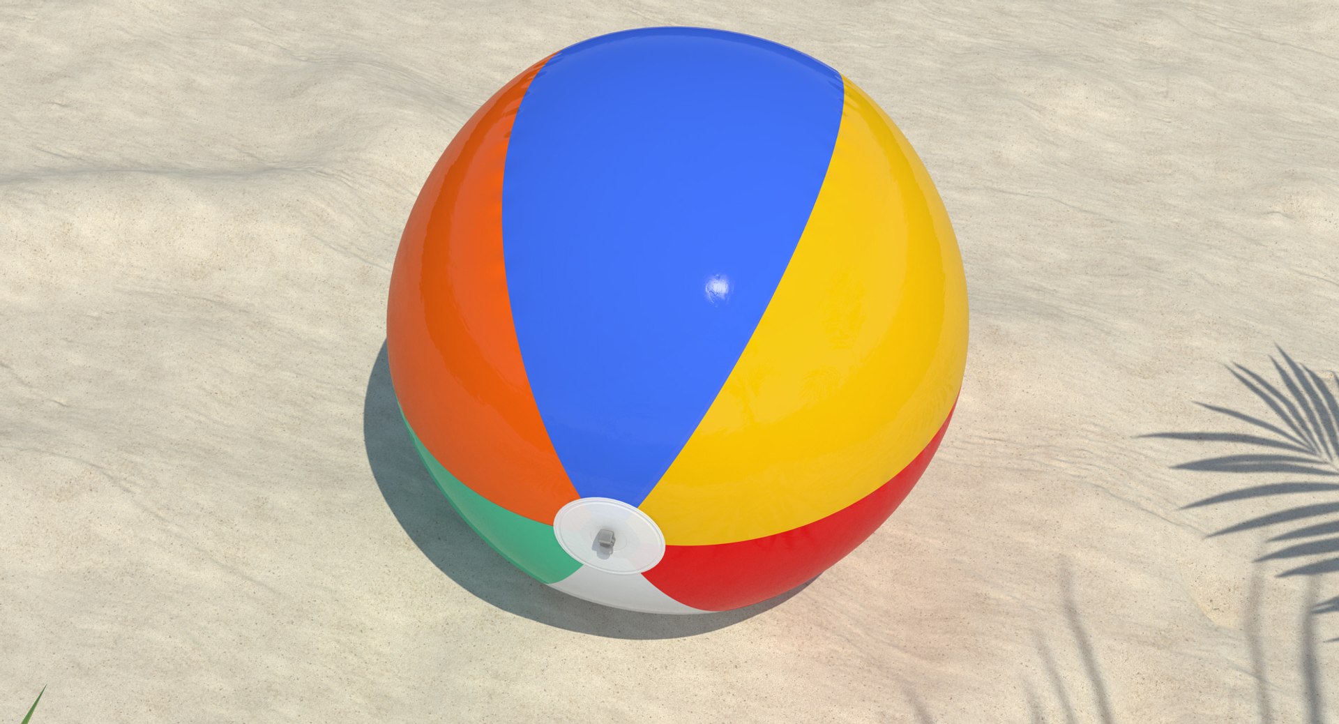 3D Inflatable Rainbow Color Beach Ball - TurboSquid 1220515