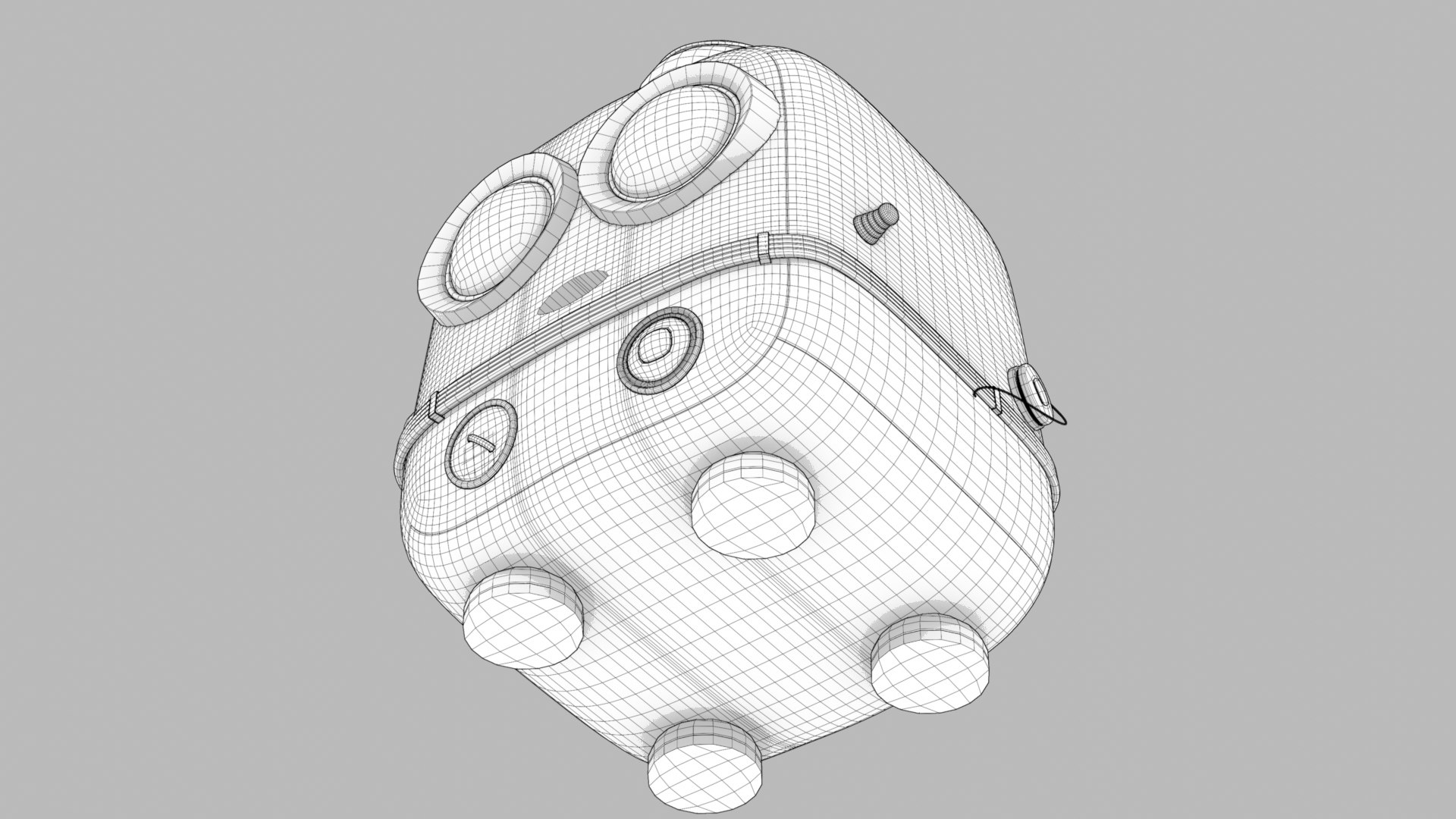 Cute Cube Robot Looks Like A Little Chicken Model - TurboSquid 2017451