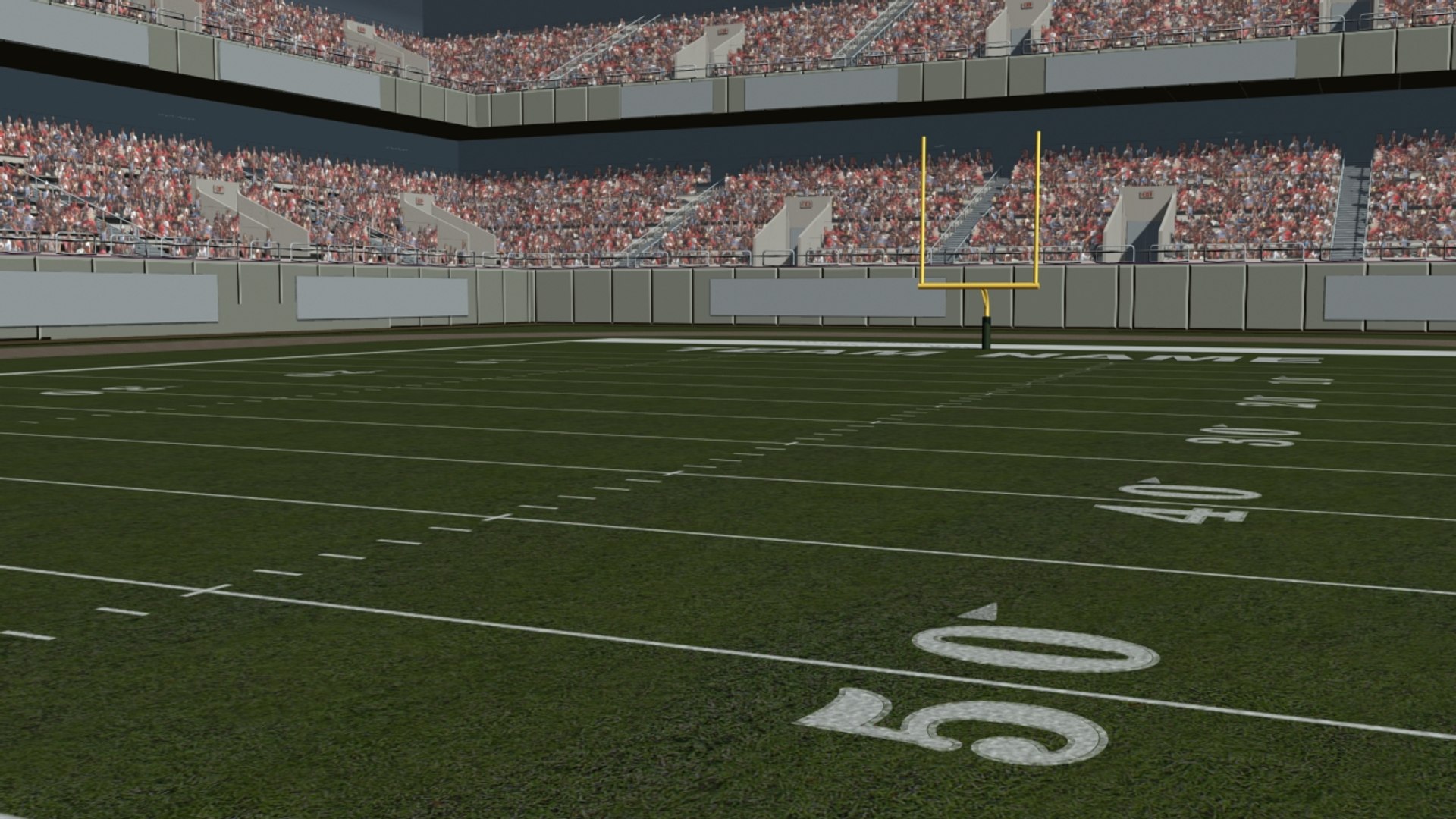 3ds Max Football Stadium