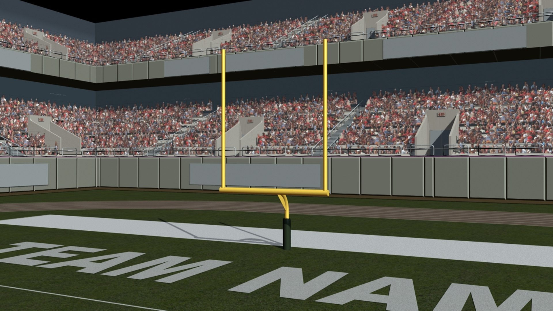 3ds Max Football Stadium