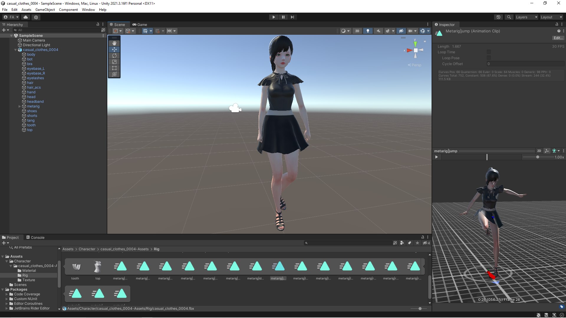 3D Casual Clothing 0004 - UE5 - Unity - Blender - Animated - Realistic ...