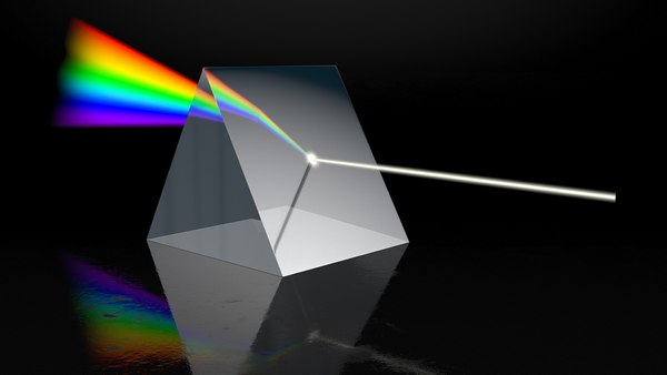 modelo 3d Dispersión de luz en prisma de vidrio - TurboSquid 1712892