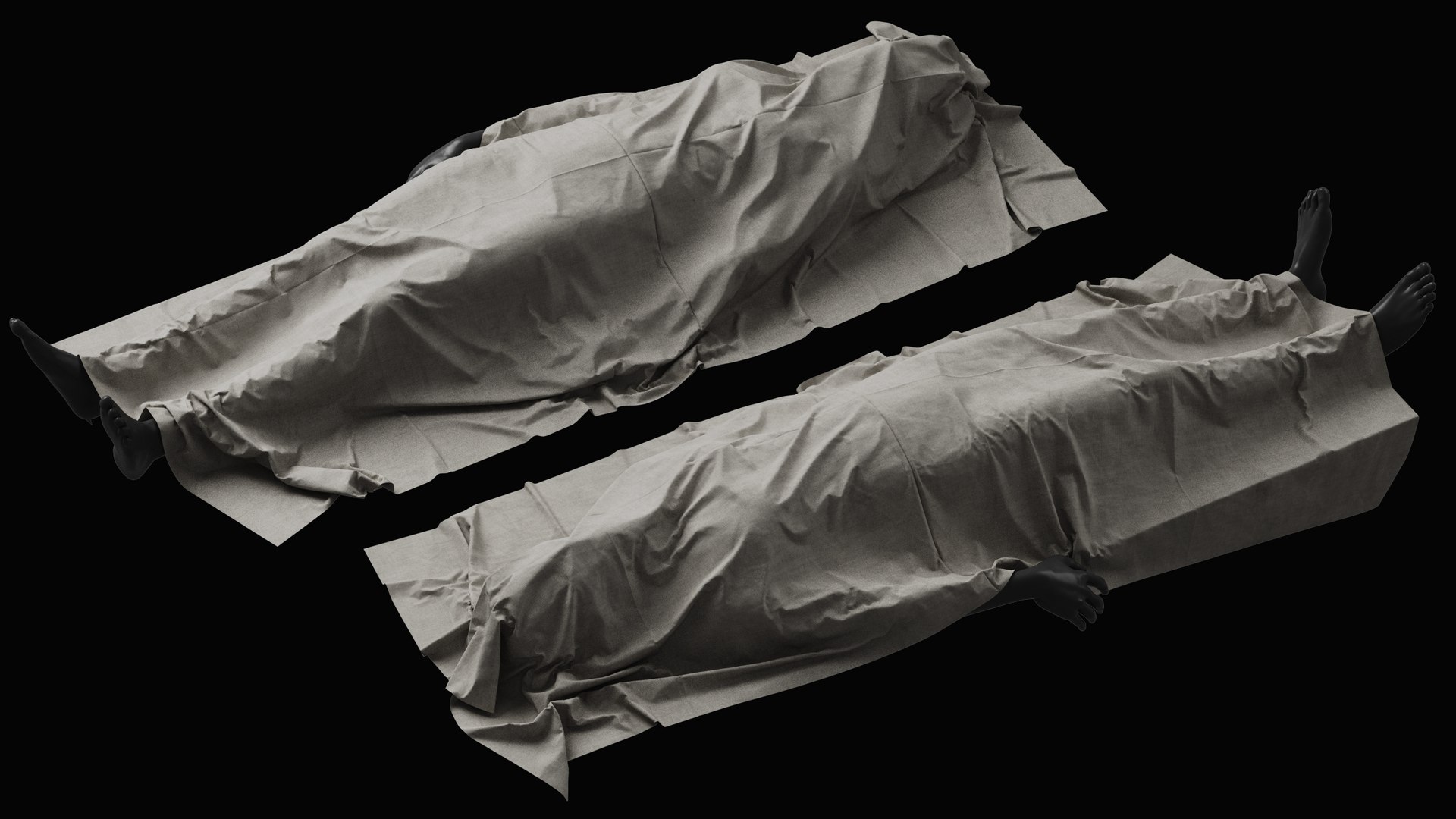 3D Model Covered Corpse Collection V1 A - TurboSquid 2368441