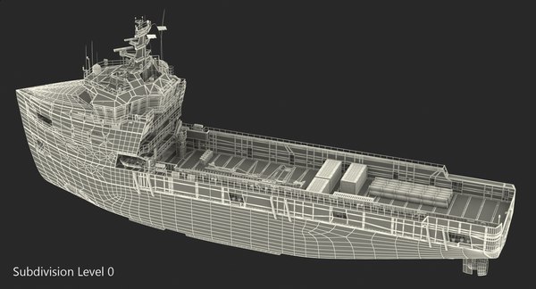 Platform supply vessel cargo 3D - TurboSquid 1294445