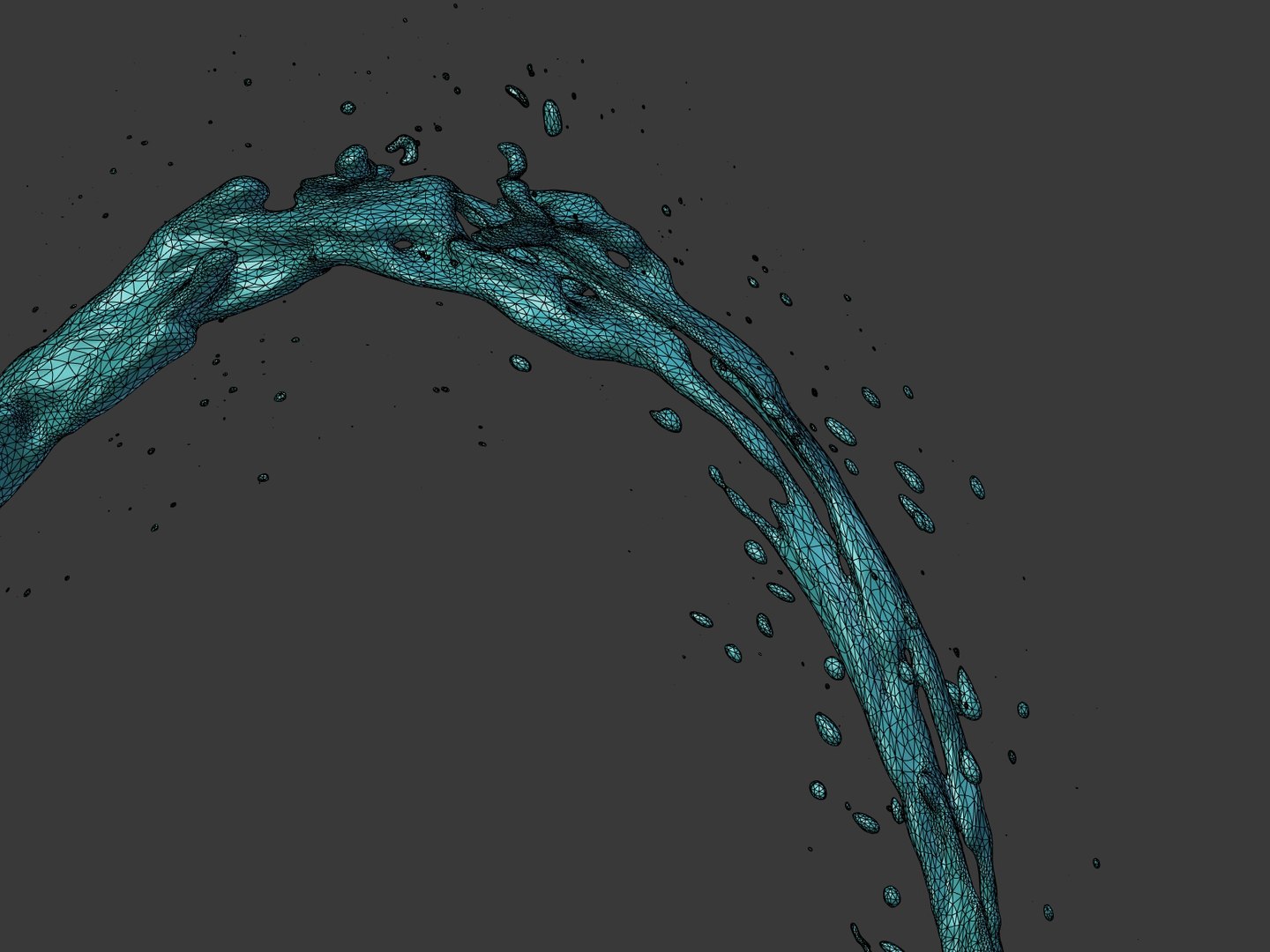 3D fountain splash model - TurboSquid 1438148