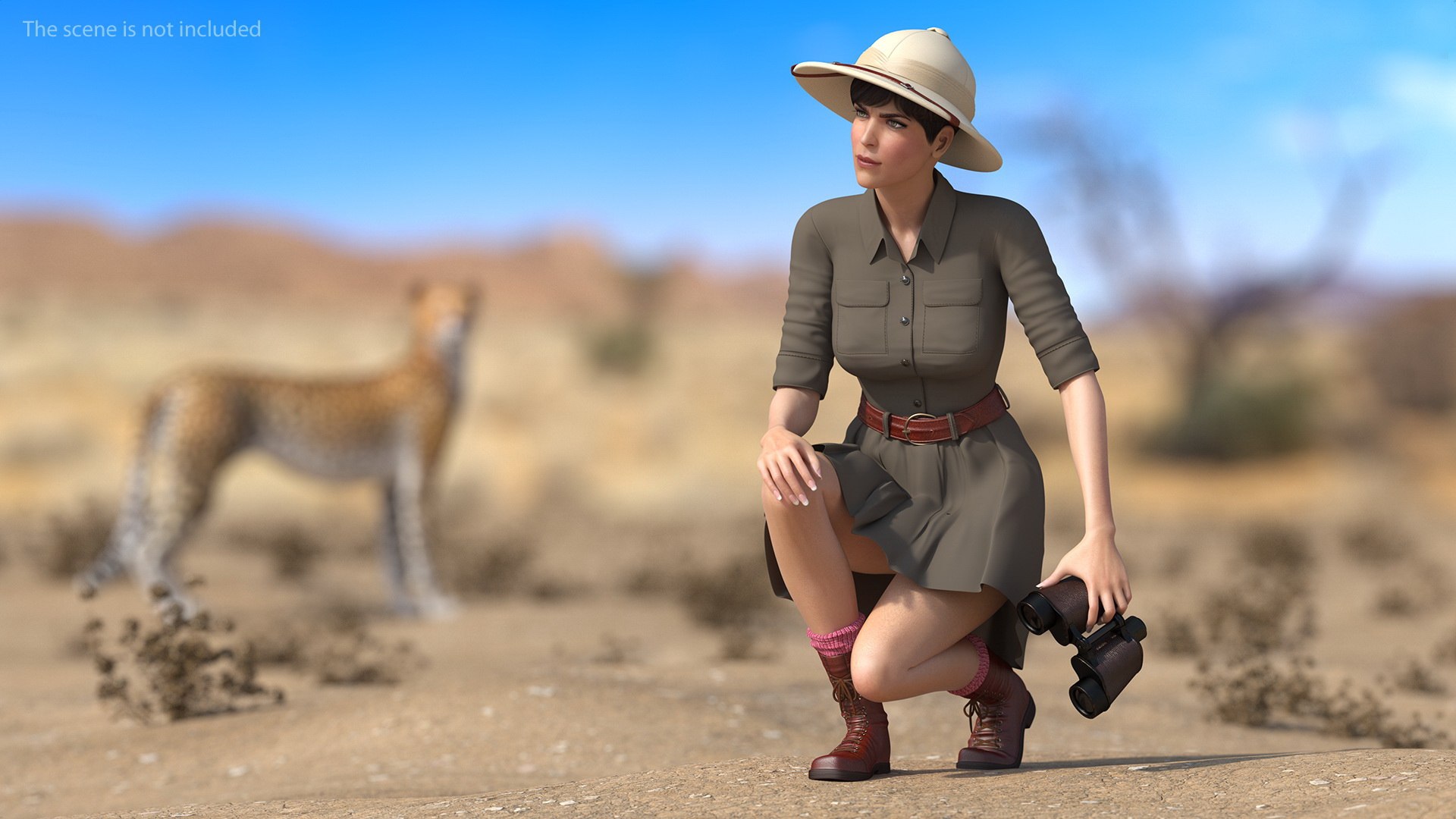 3D women zookeeper clothes rigged woman model - TurboSquid 1580829