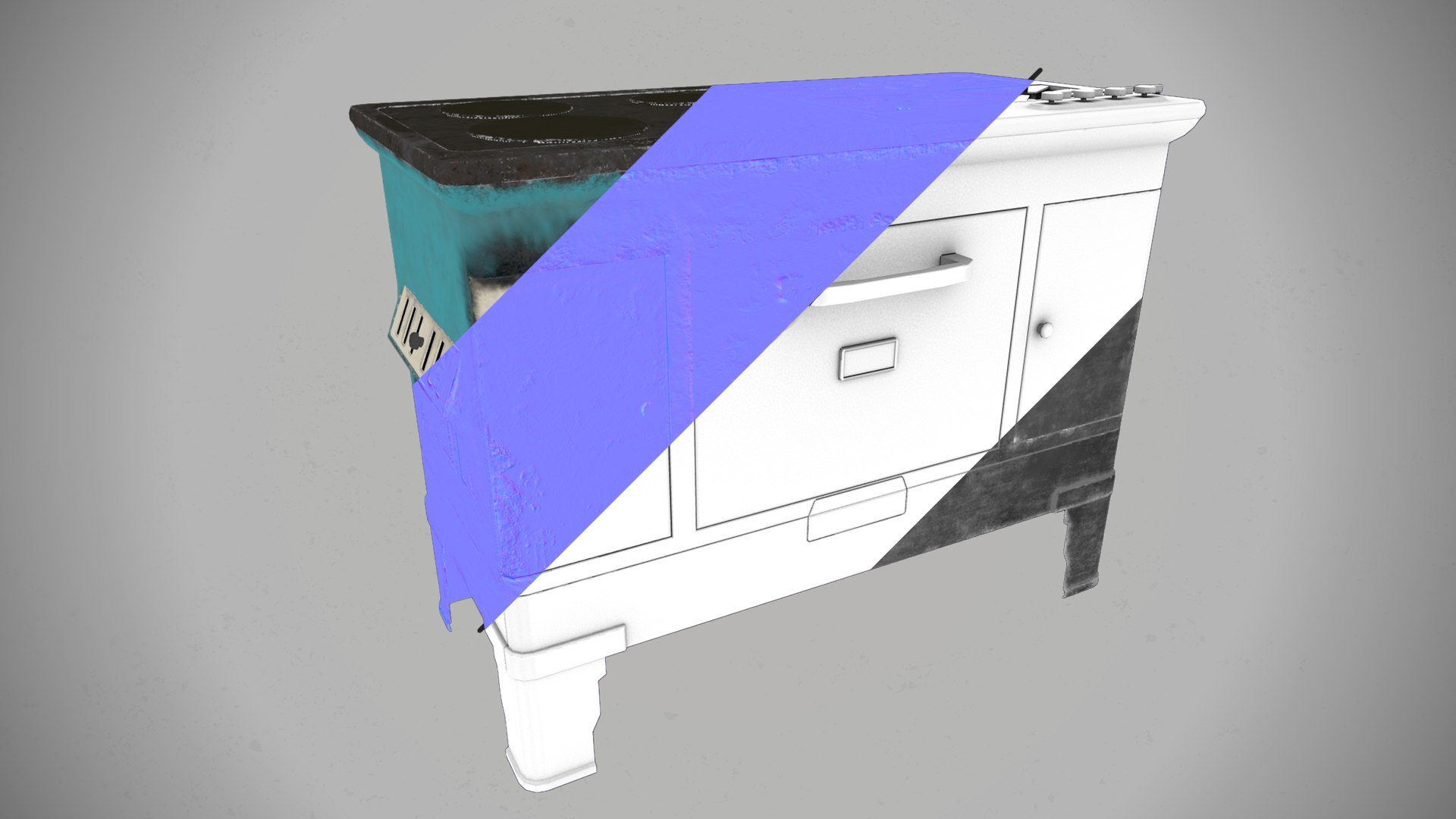 Old Oven 3D Model - TurboSquid 2314162