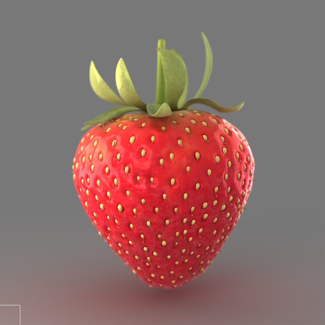 Strawberry 3D Model - TurboSquid 1844383