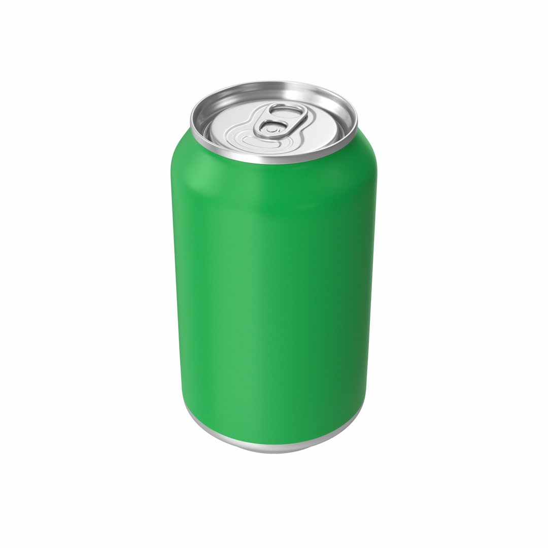 3D Green Soda Can - TurboSquid 1899589