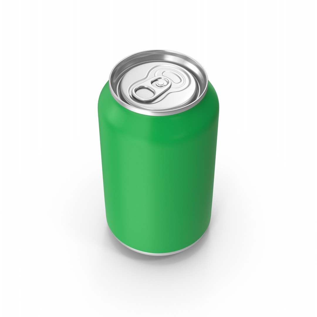 3D Green Soda Can - TurboSquid 1899589