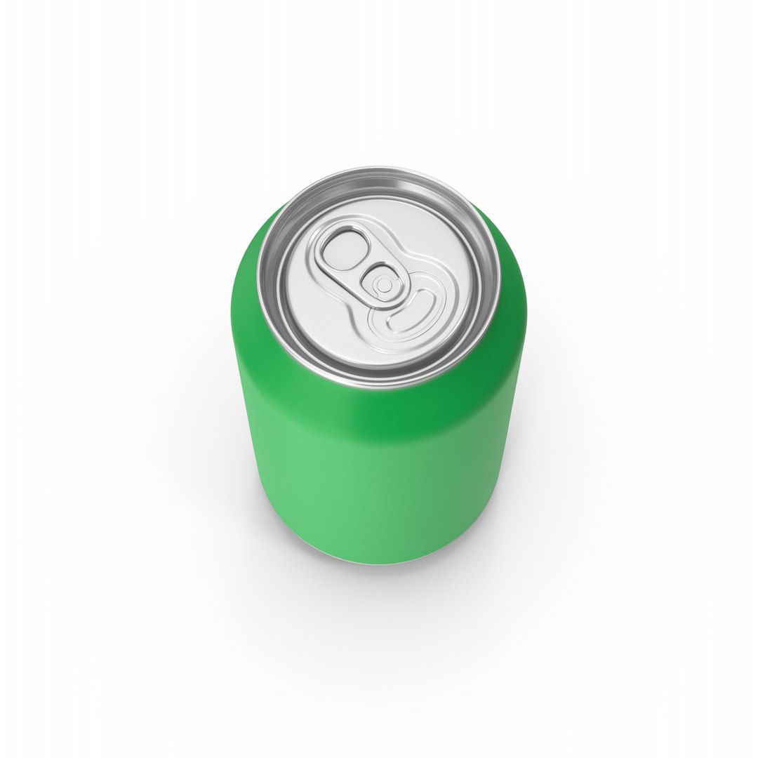 3D Green Soda Can - TurboSquid 1899589