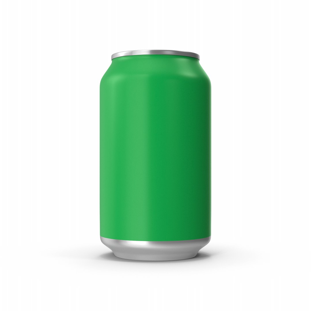 3D Green Soda Can - TurboSquid 1899589