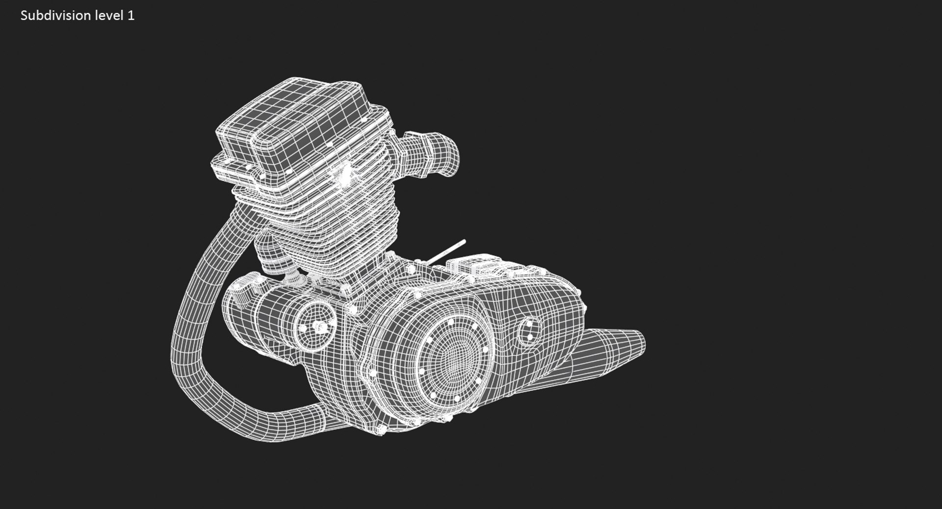 Motorcycle Engine 3d Model