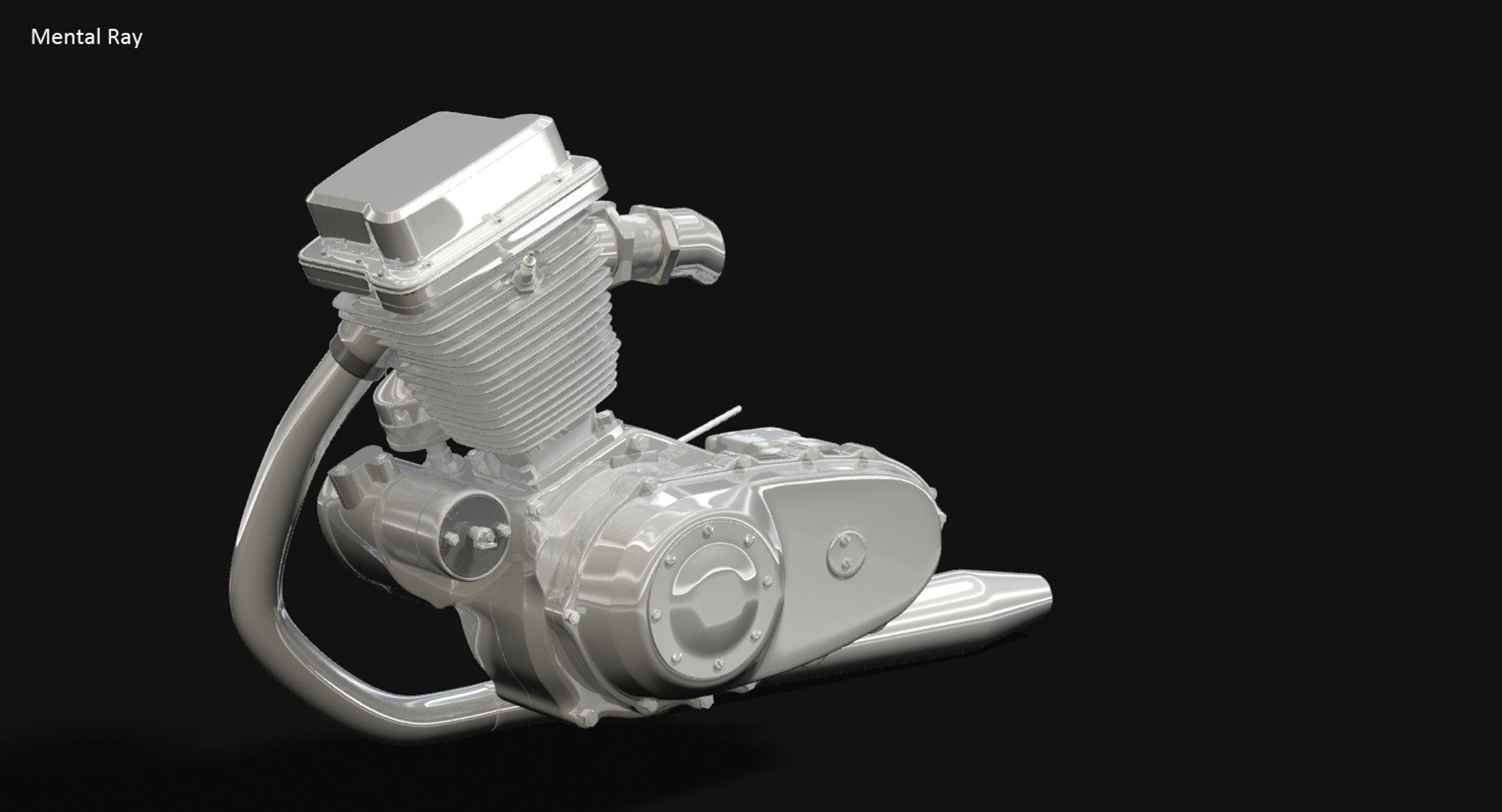 Motorcycle Engine 3d Model