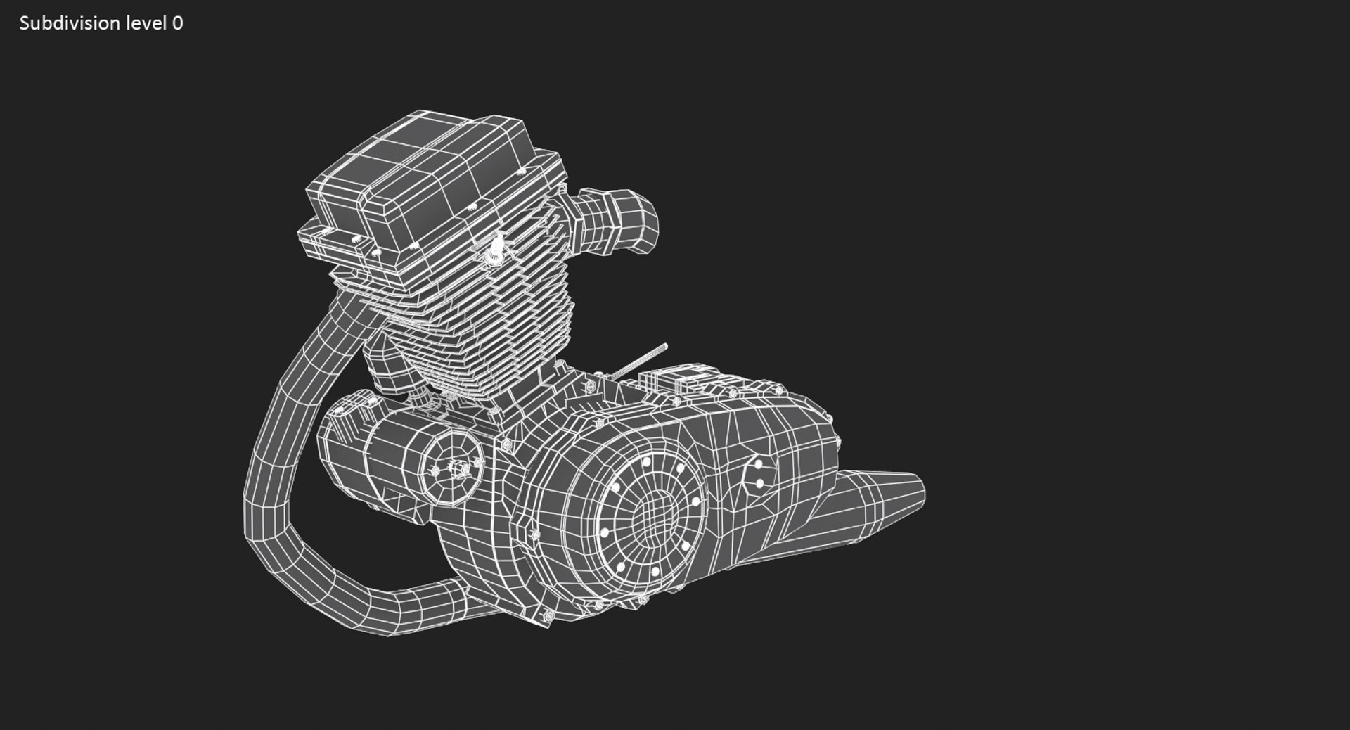 Motorcycle Engine 3d Model