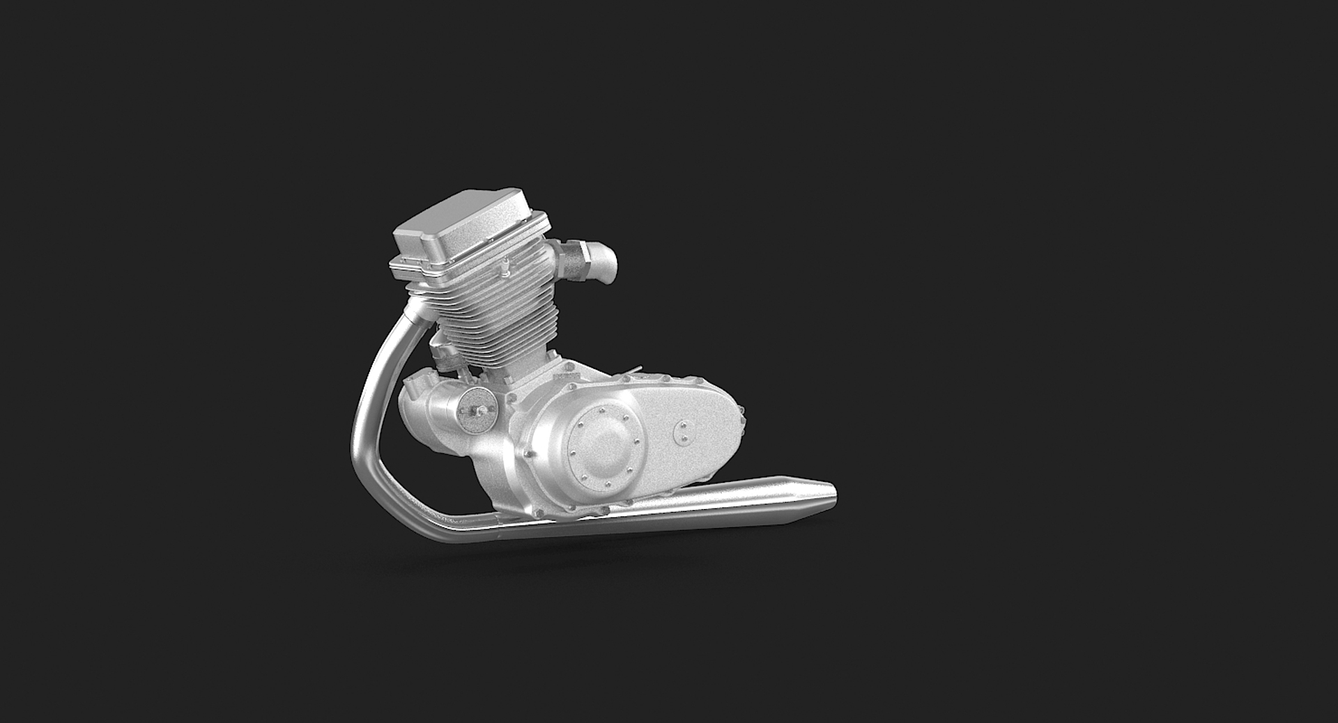 Motorcycle Engine 3d Model