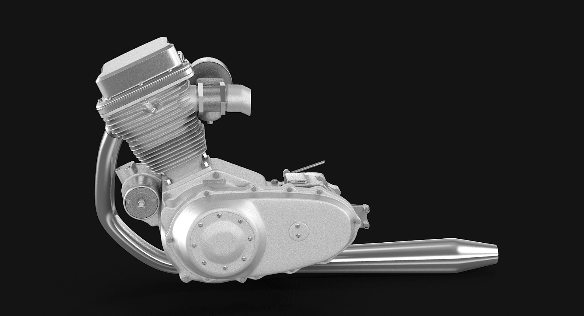 Motorcycle Engine 3d Model
