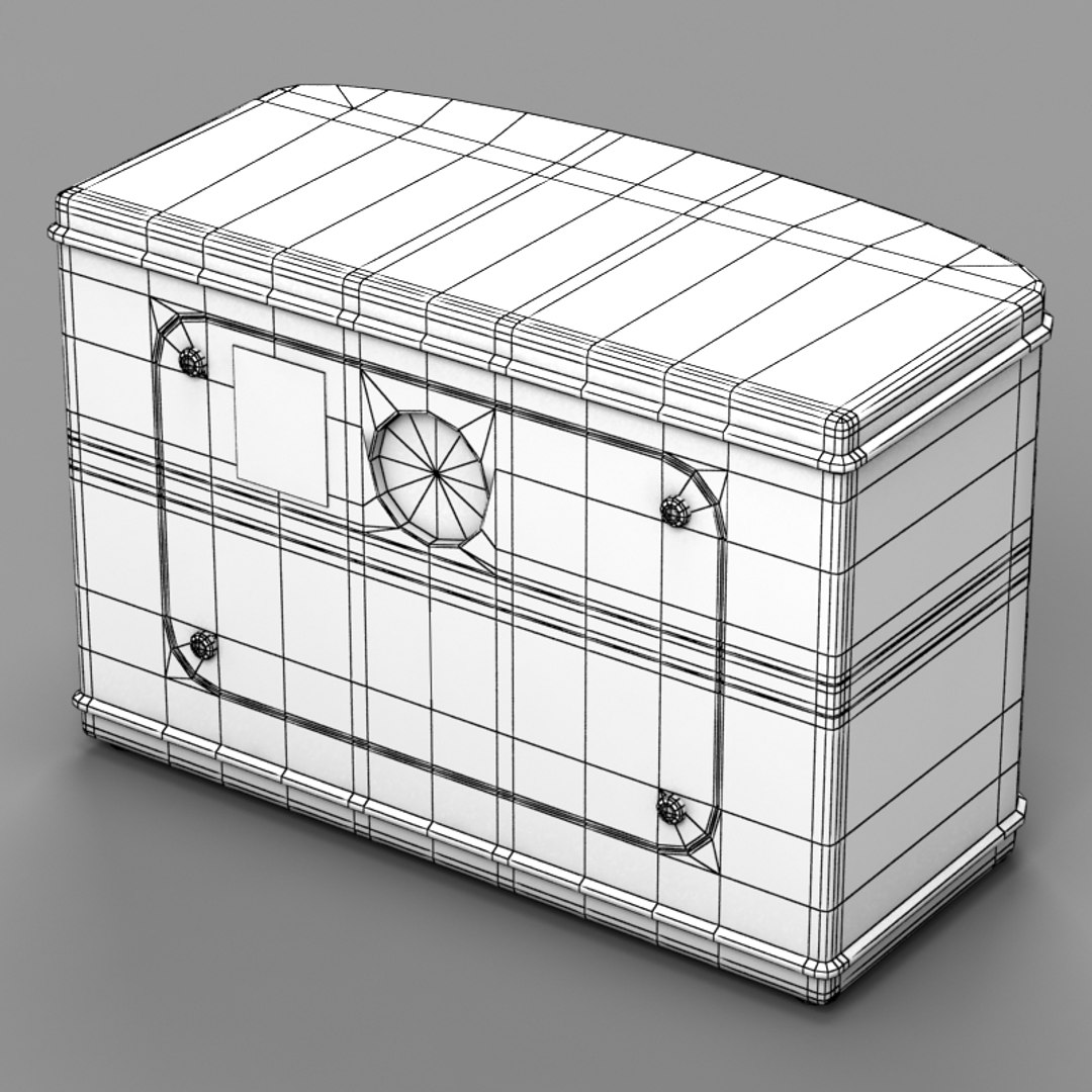 Old Radio 3d Model