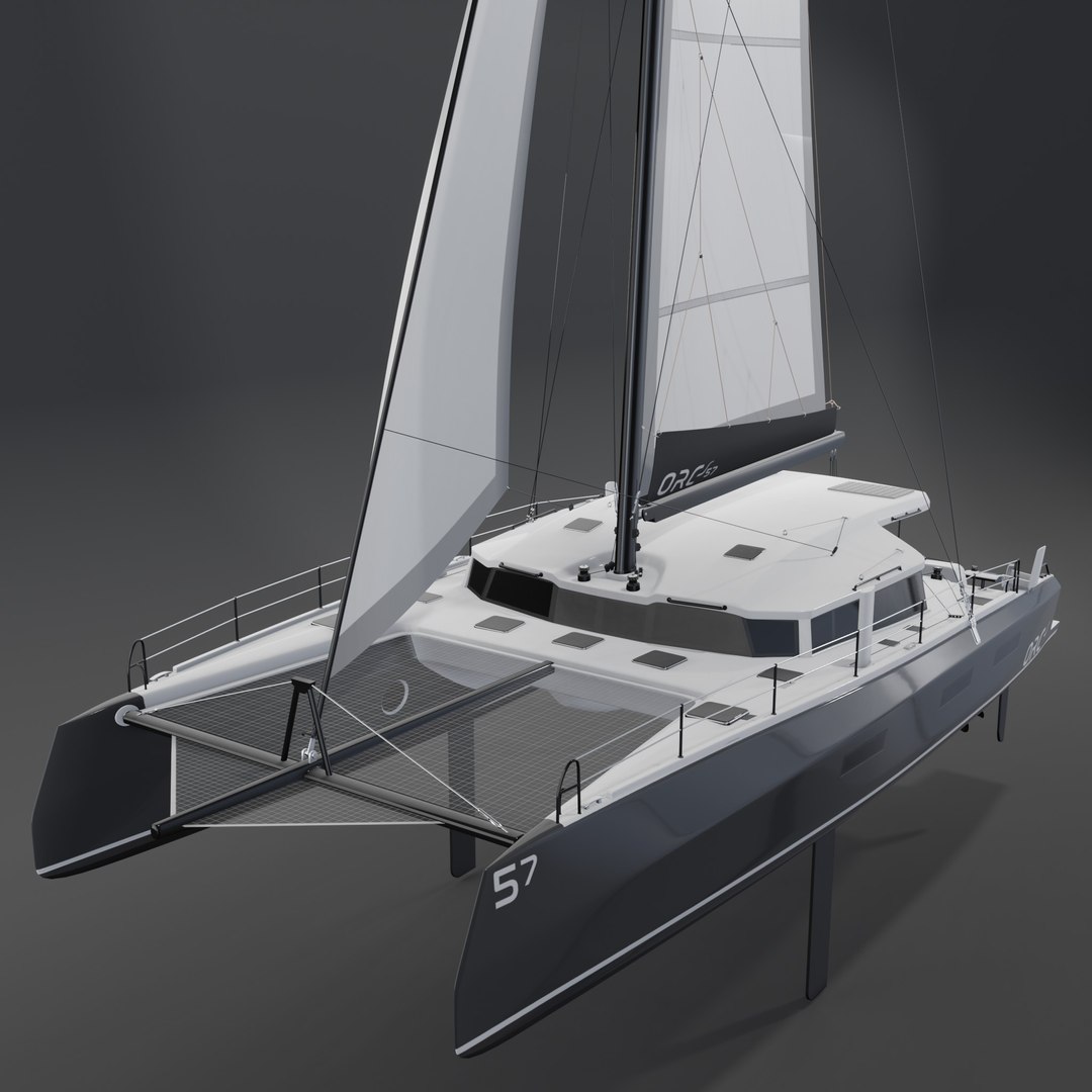 Orc 57 Catamaran 3D High-performance 3D Model - TurboSquid 2179572