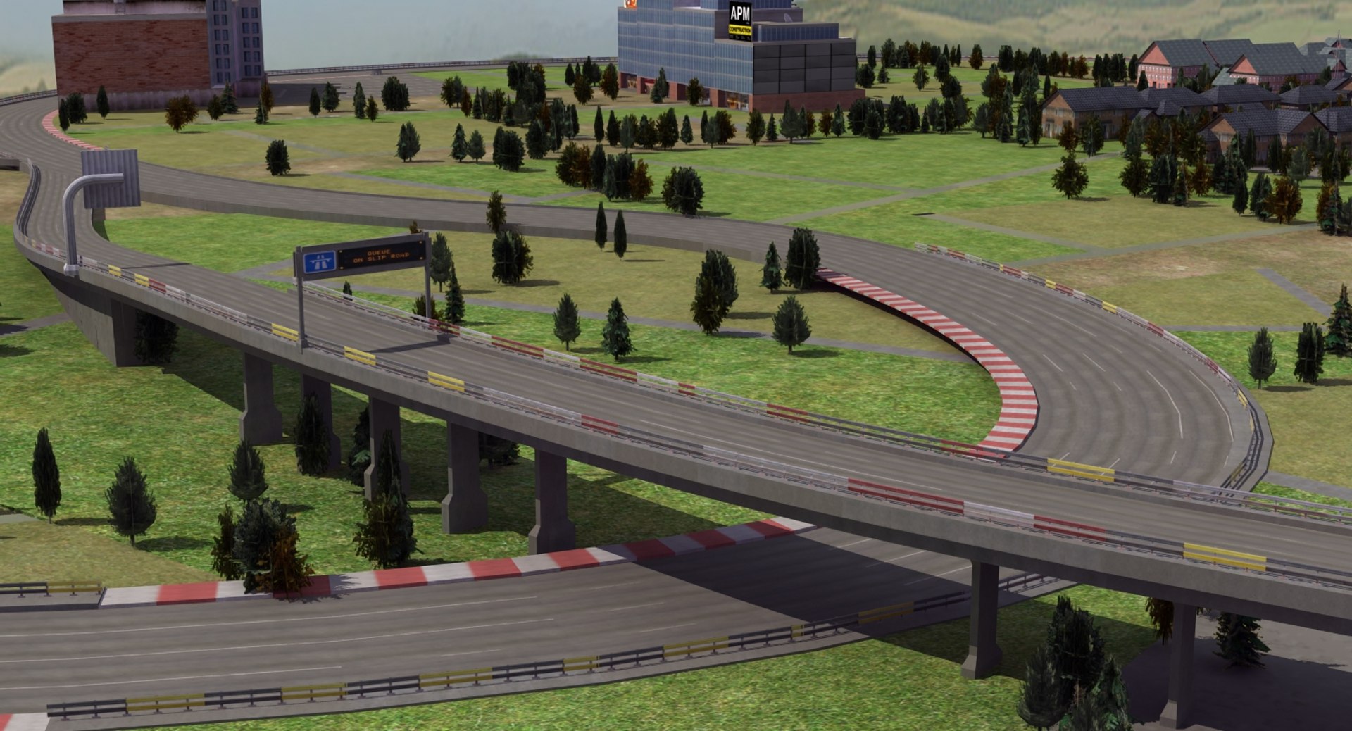 3d Model Of Racetrack Speedway Trees