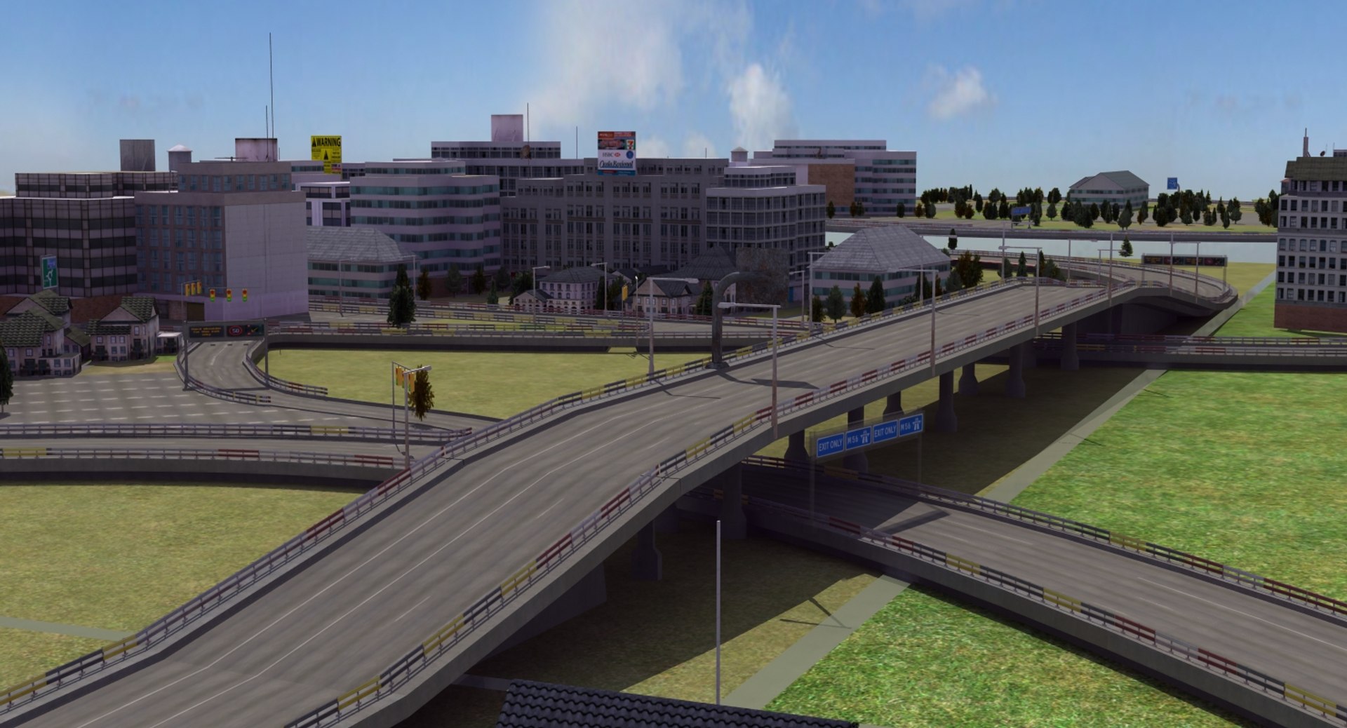 3d Model Of Racetrack Speedway Trees