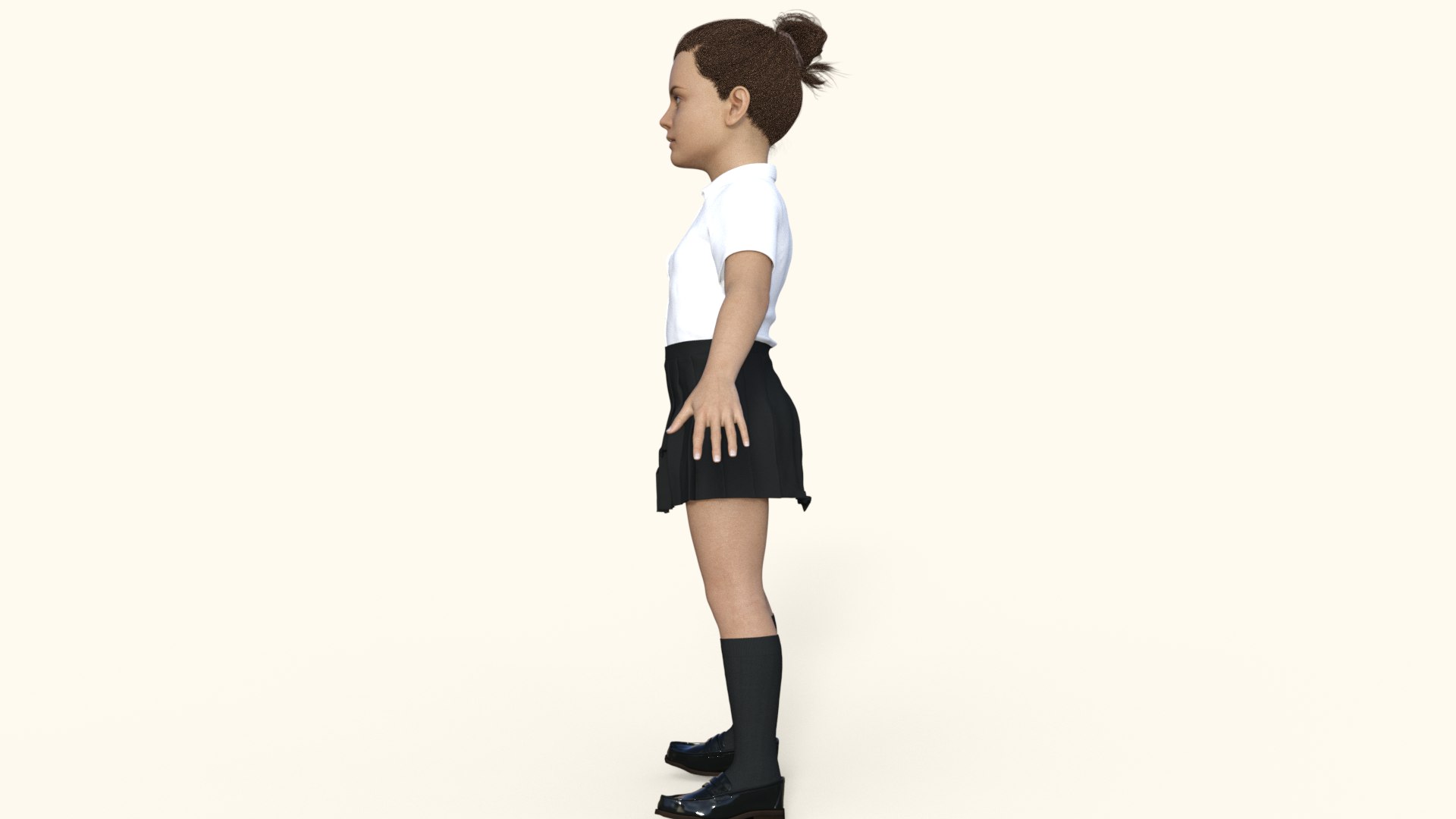 3D Realistic Teen Girl Rigged - TurboSquid 2203338
