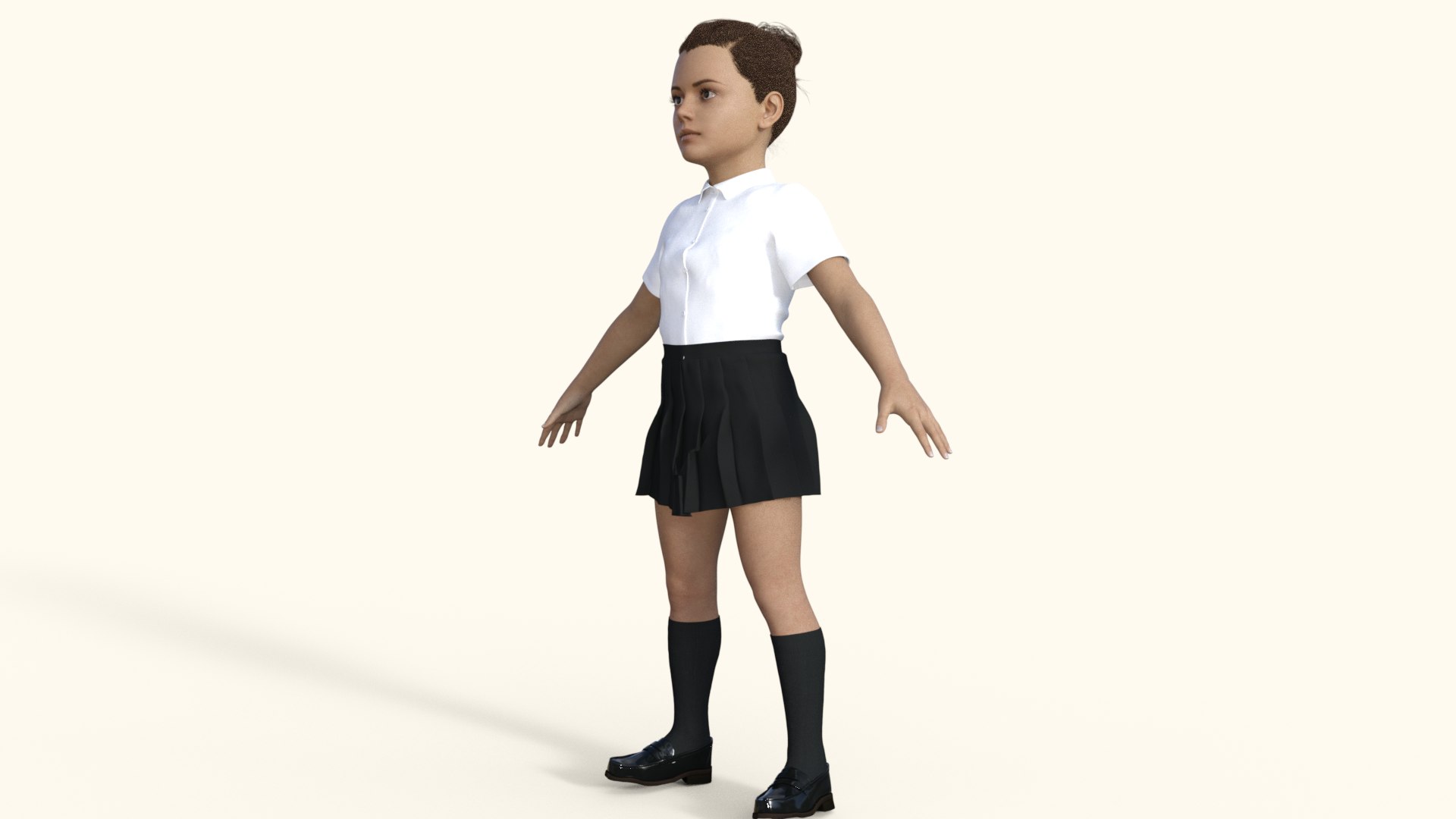 3D Realistic Teen Girl Rigged - TurboSquid 2203338