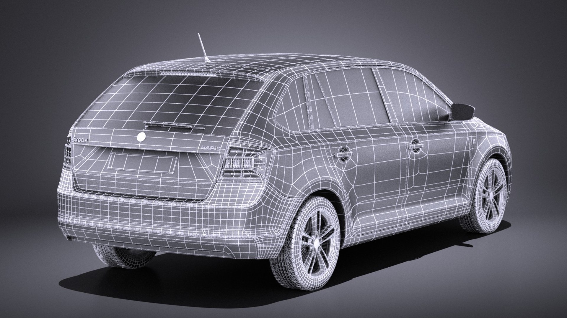 Skoda Rapid Spaceback Model - TurboSquid 1231649