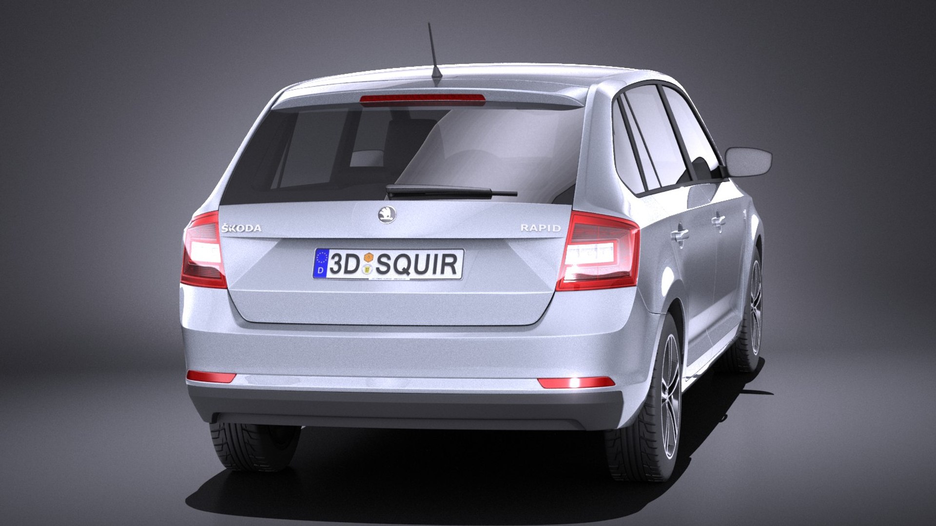 Skoda Rapid Spaceback Model - TurboSquid 1231649