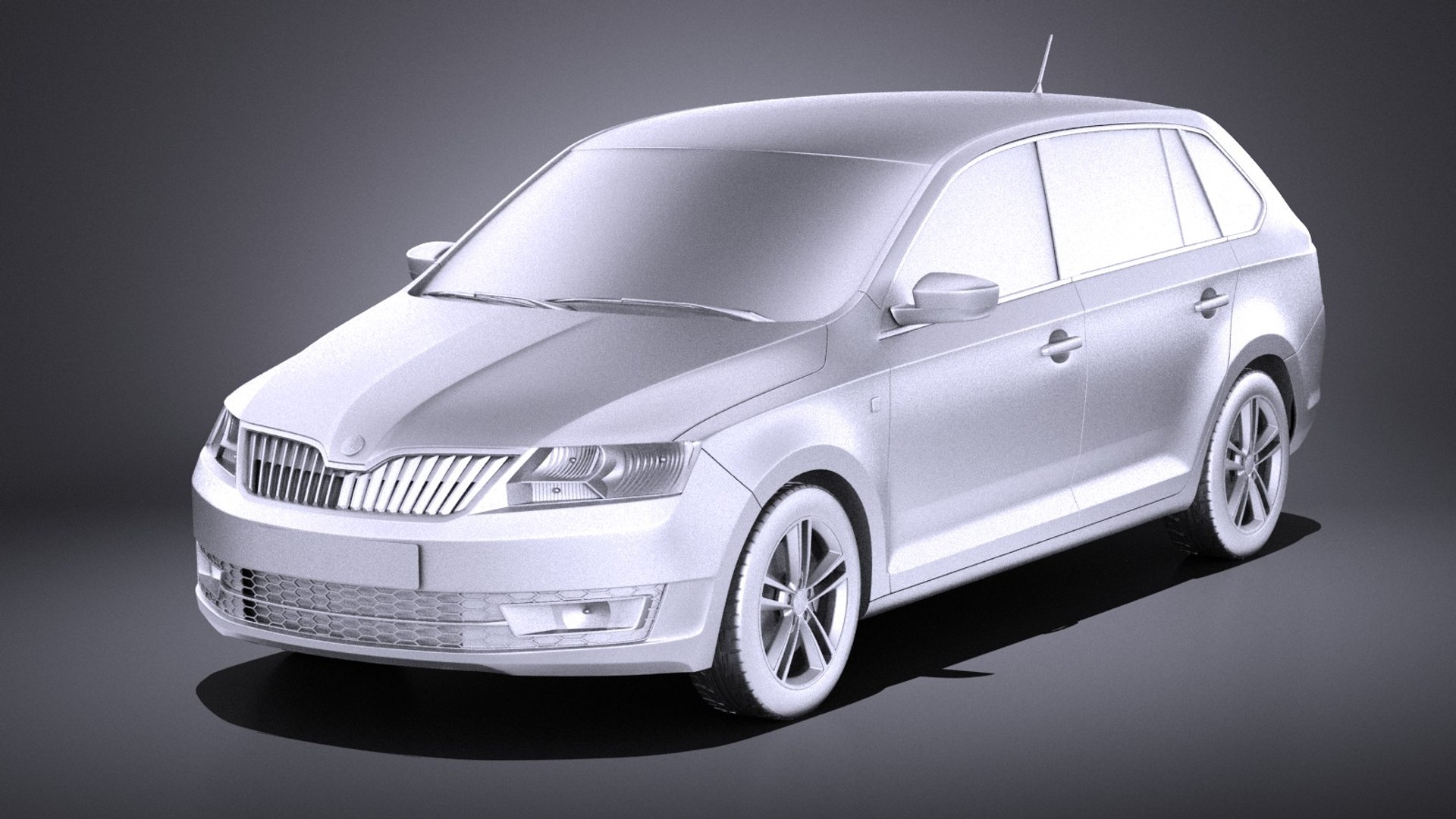 Skoda Rapid Spaceback Model - TurboSquid 1231649