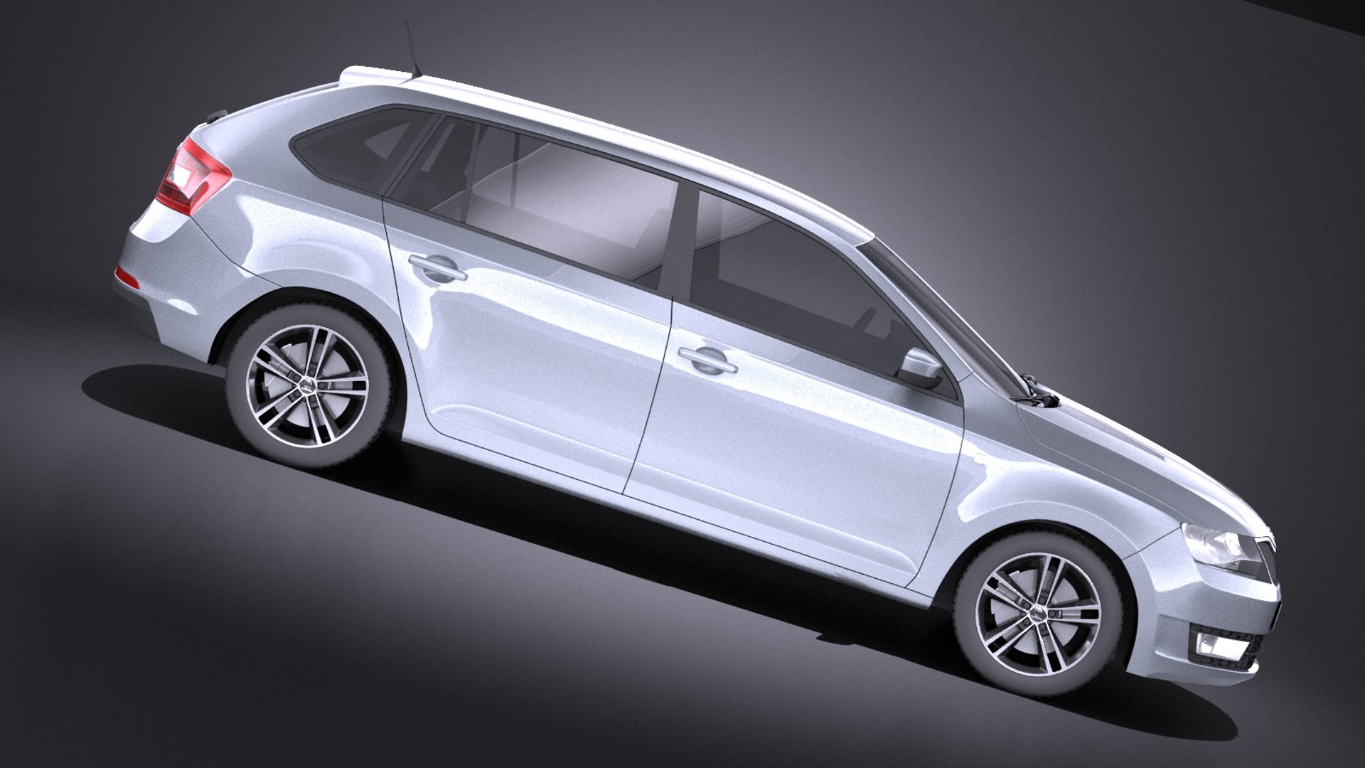 Skoda Rapid Spaceback Model - TurboSquid 1231649