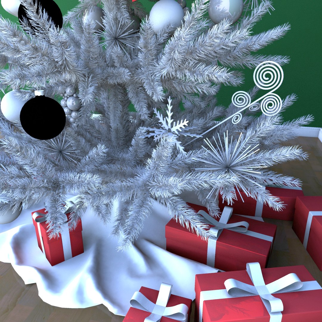 snowman christmas tree 3d model