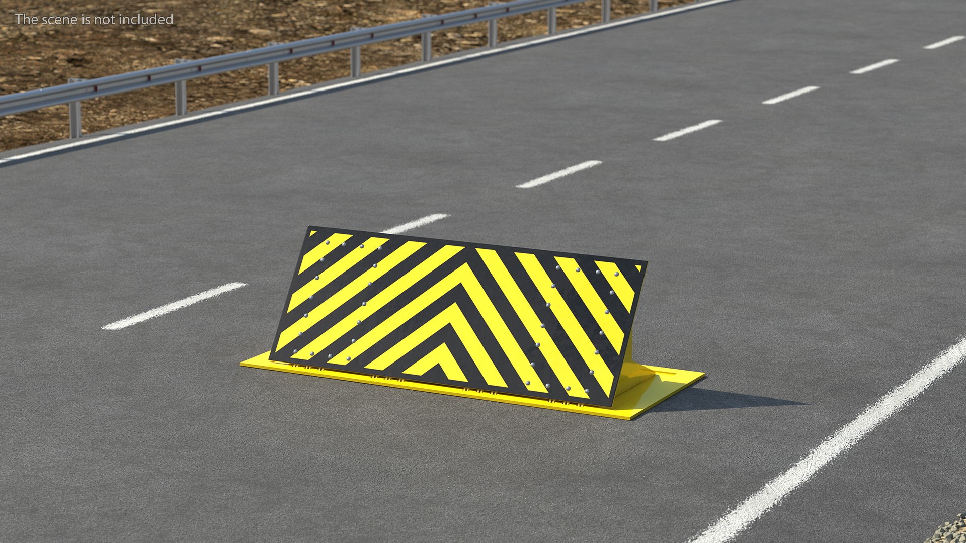 3D Hydraulic Road Blocker model - TurboSquid 1835852