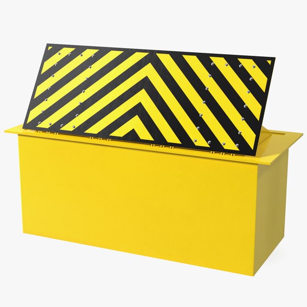 3D Hydraulic Road Blocker model - TurboSquid 1835852
