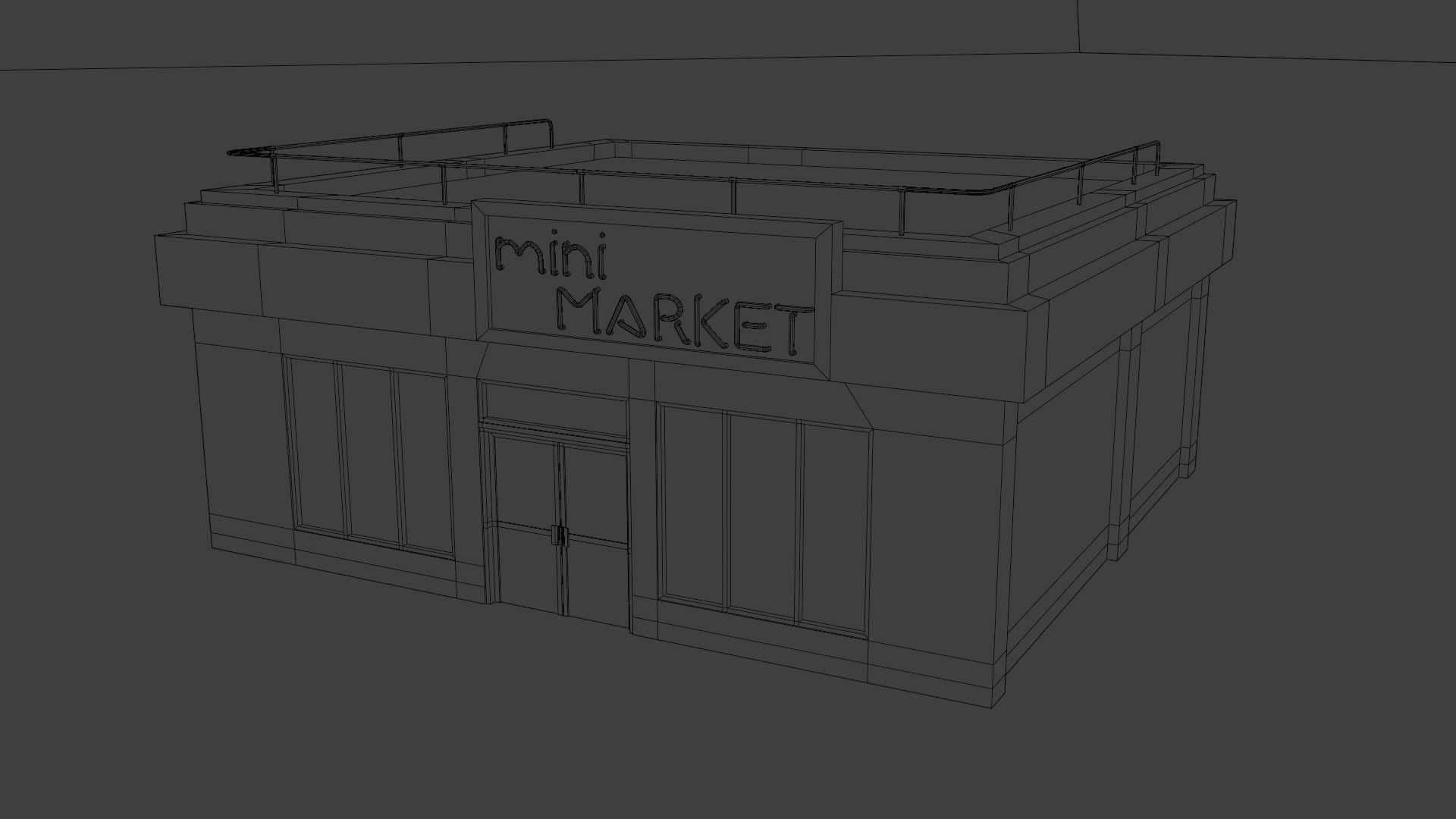 Mini Market Store 3D - TurboSquid 1757481