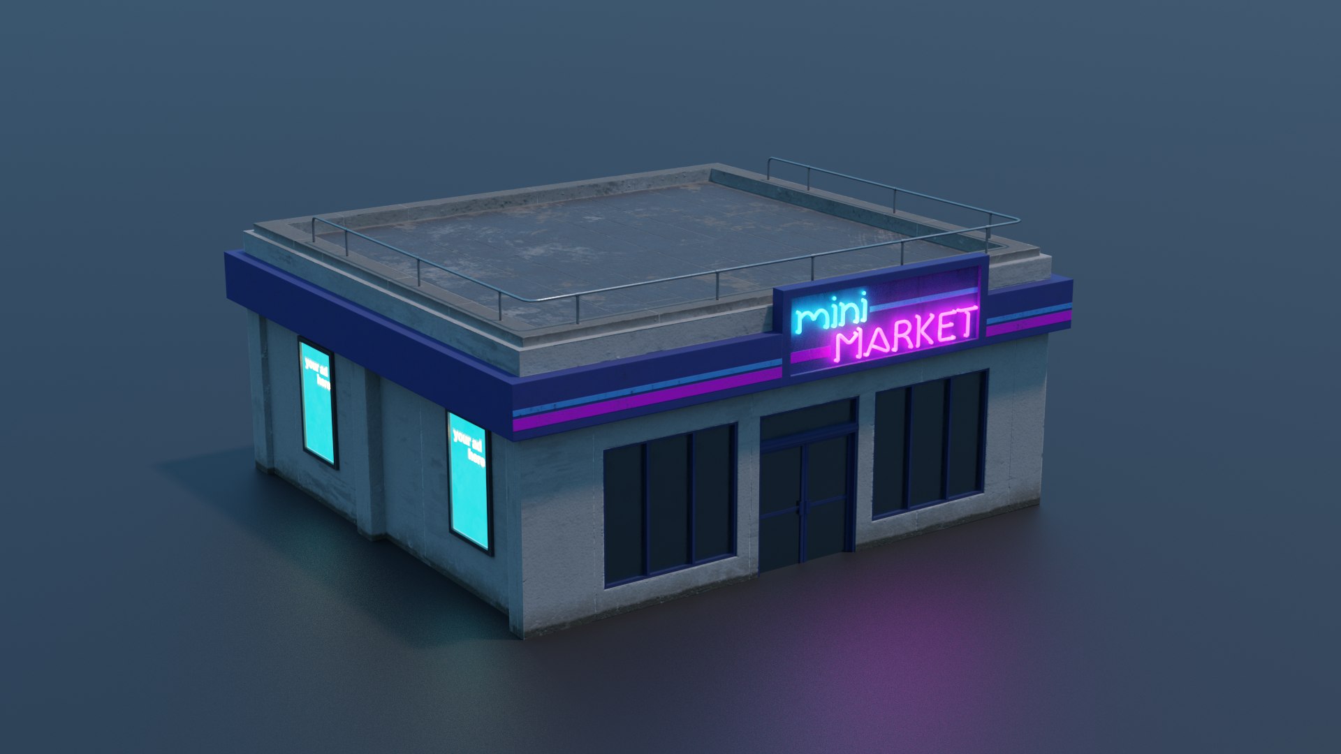 Mini Market Store 3D - TurboSquid 1757481