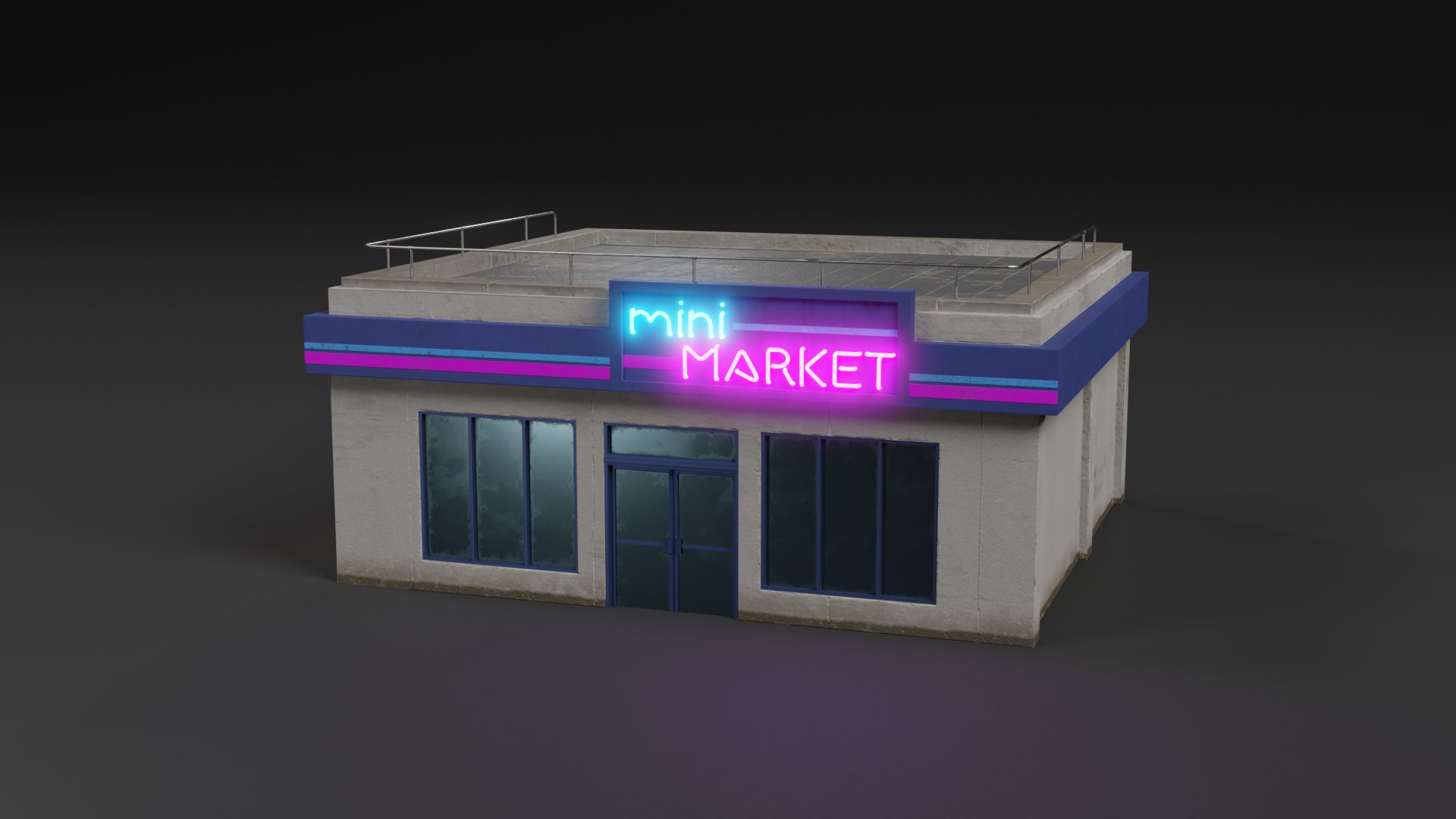Mini Market Store 3D - TurboSquid 1757481