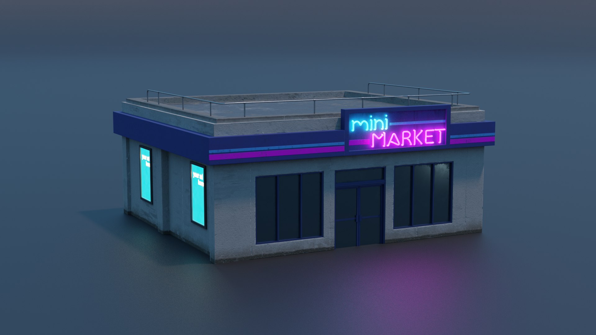 Mini Market Store 3D - TurboSquid 1757481